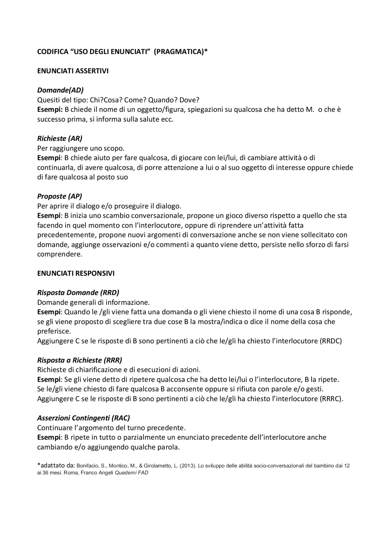 Esempio di codifica del linguaggio - Docsity