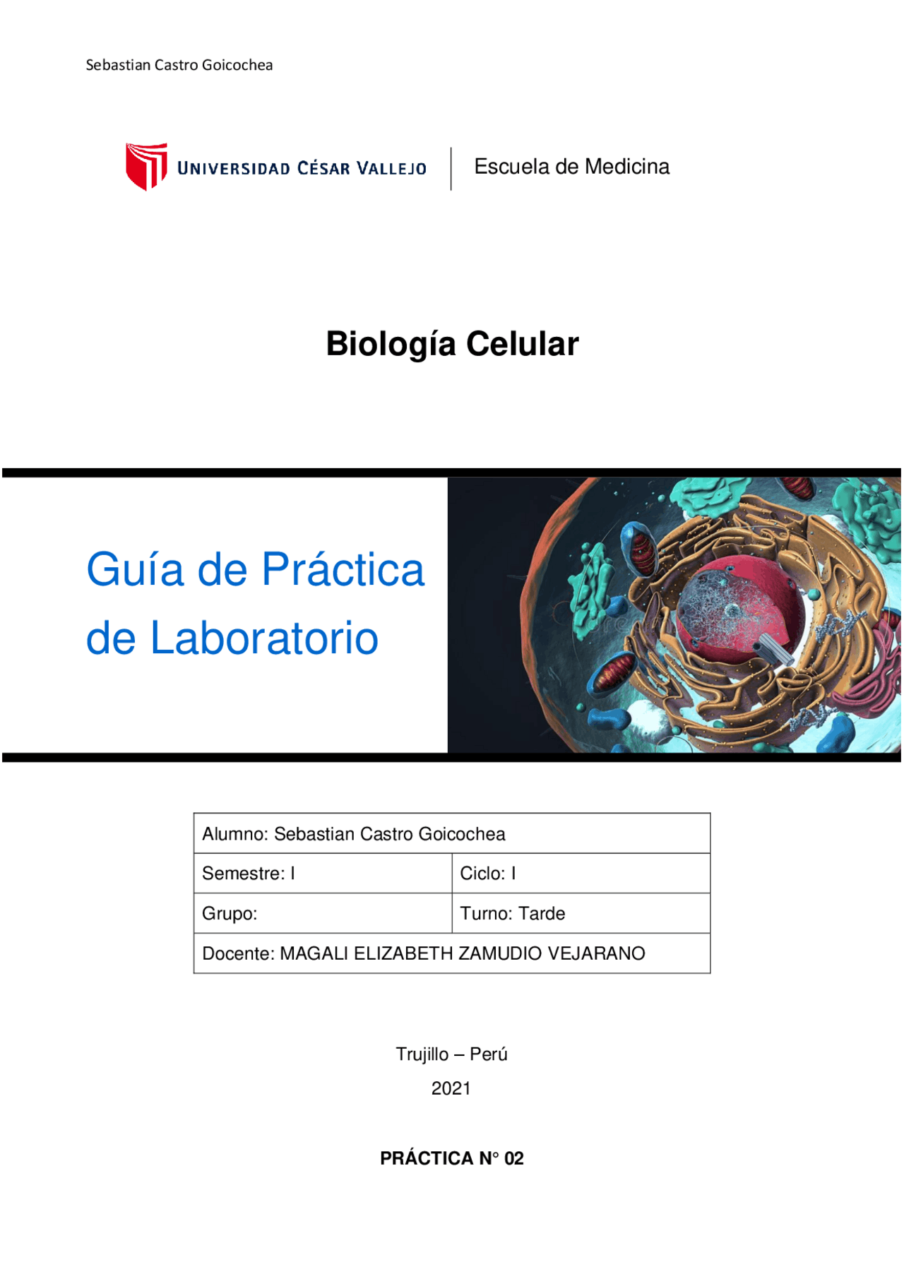 Informe De BiologÍa Humana Docsity