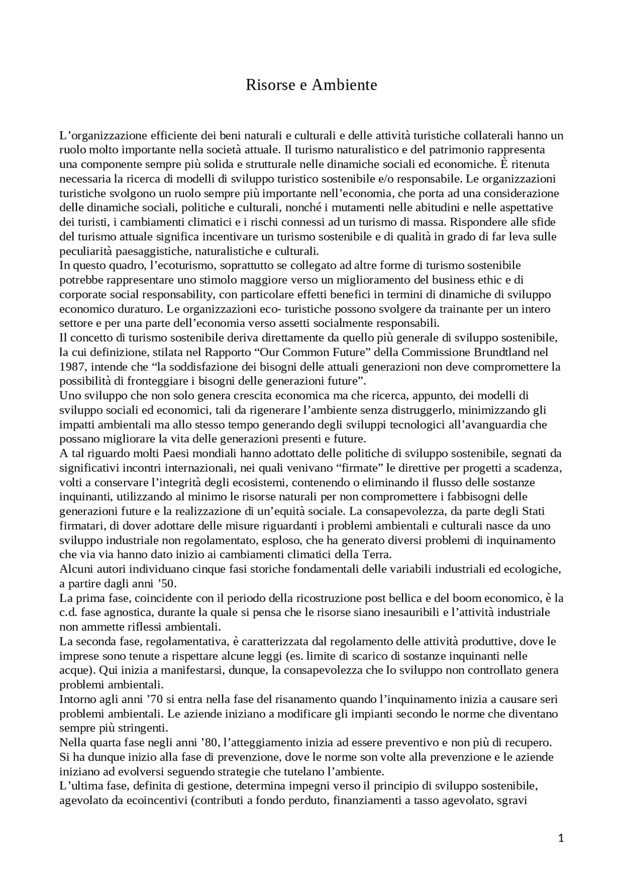Riassunto Discorsivo Slide Docsity