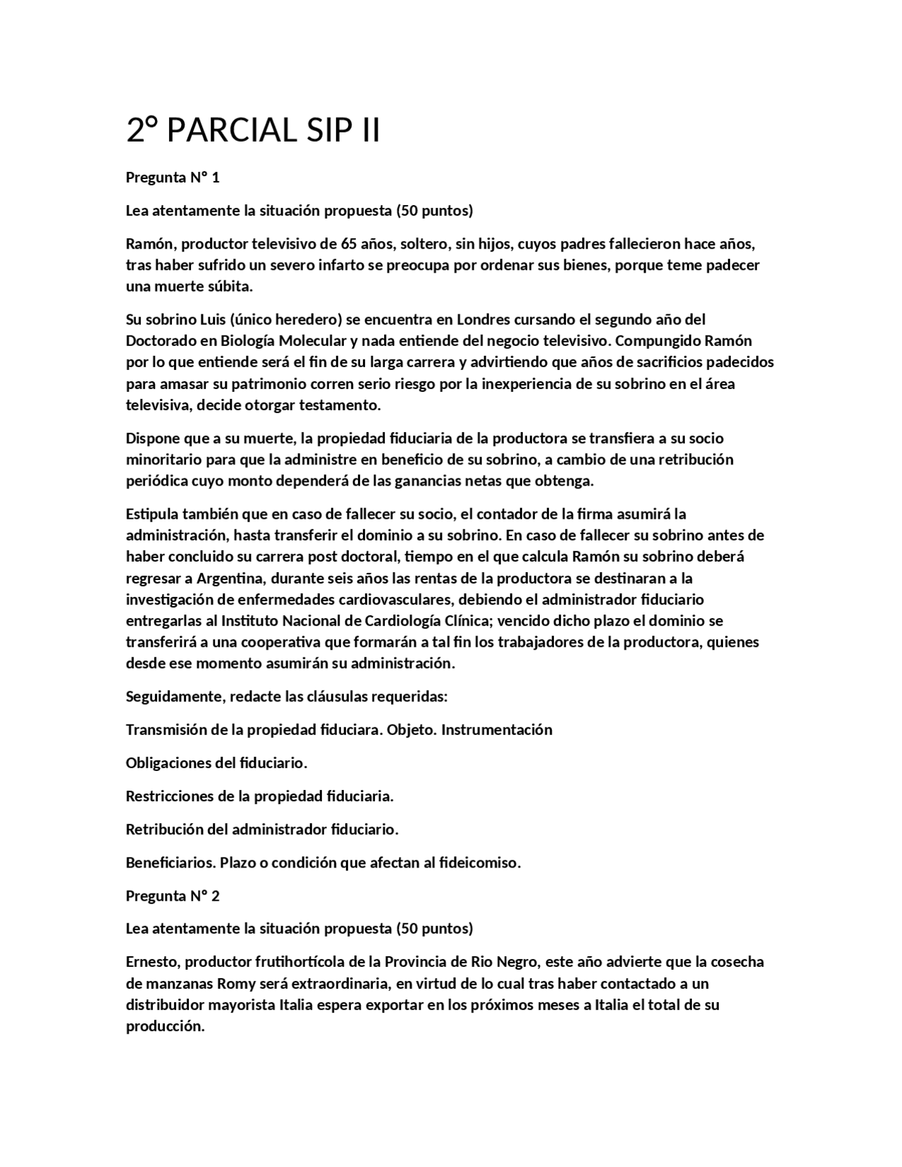 Sip Ii Ubp Practica Profesional Exámenes De Regulación Y Práctica