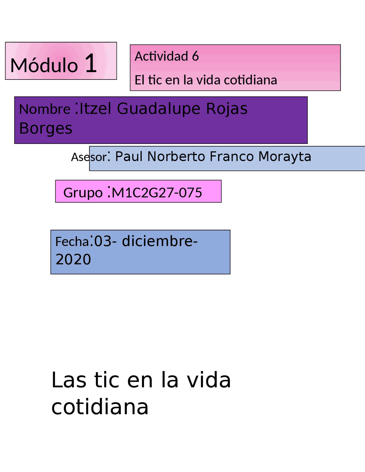Actividad Integradora M01 Ejercicios De Tecnologías De La Información