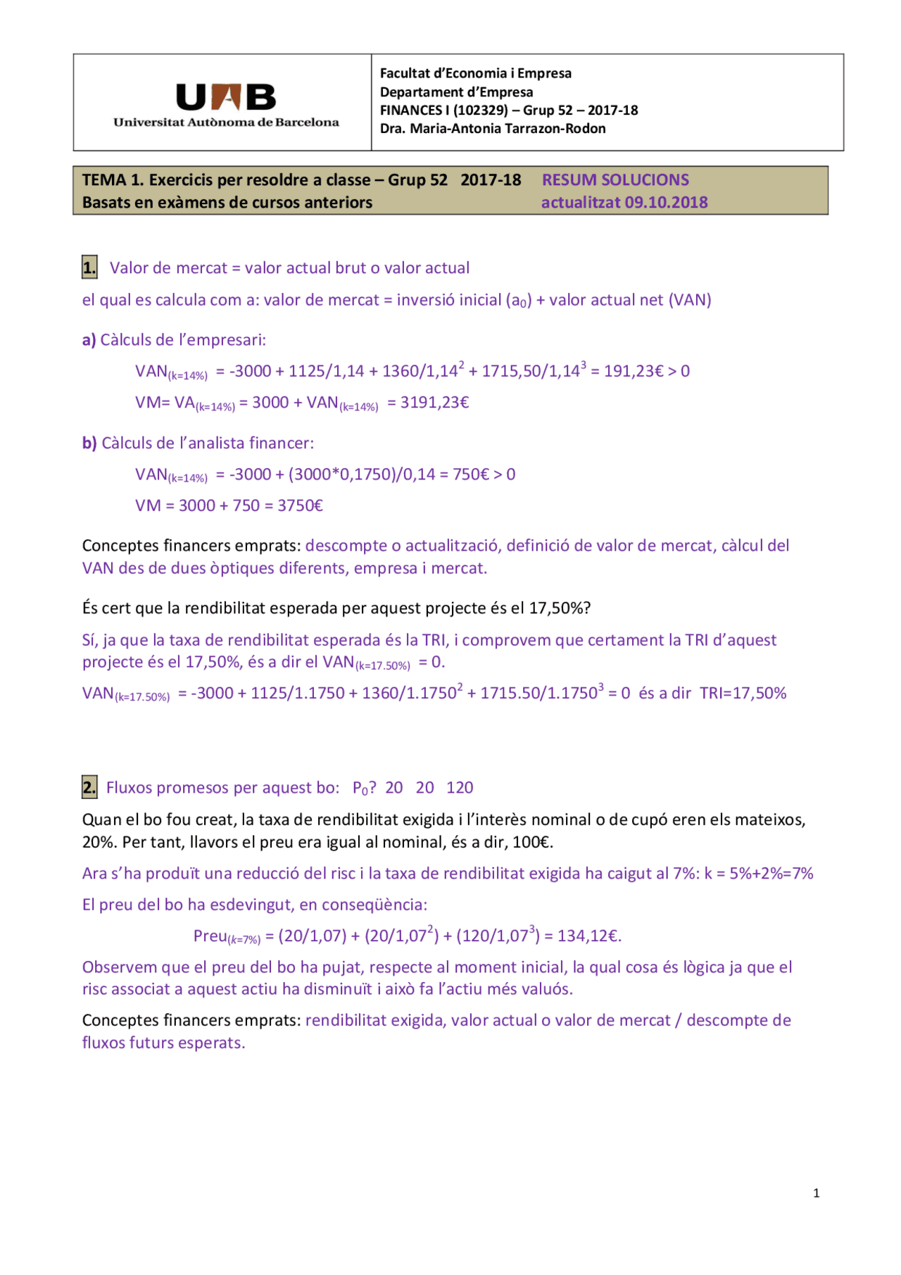 Soluciones Ejercicios Tema 1 Docsity