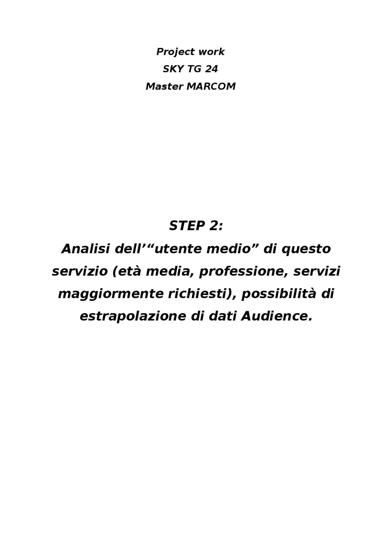 Step 2 Master Marcom Global Marketing Comunicazione And Made In Italy