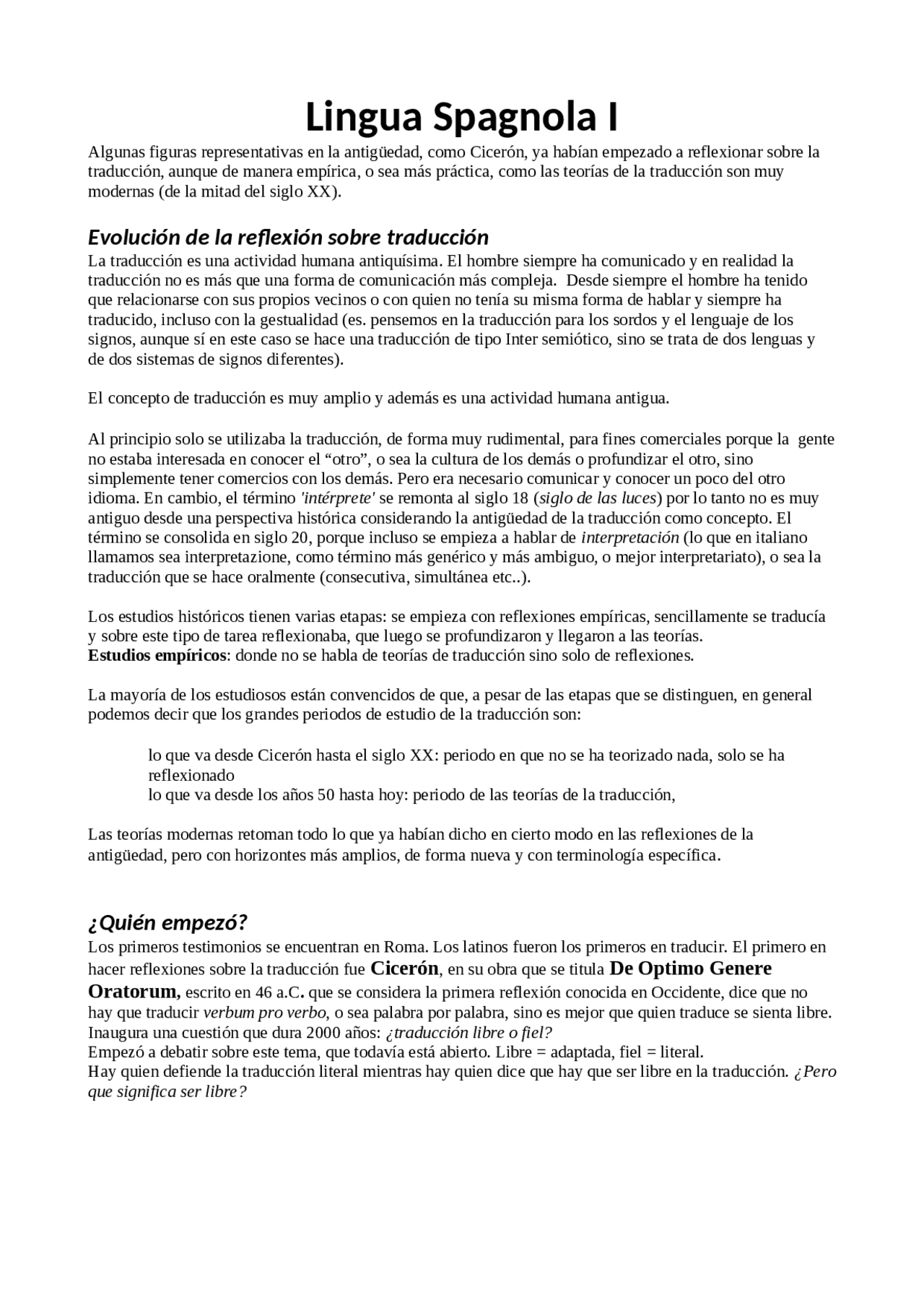 Appunti Completi Lingua Spagnola I Profssa Mininni Docsity