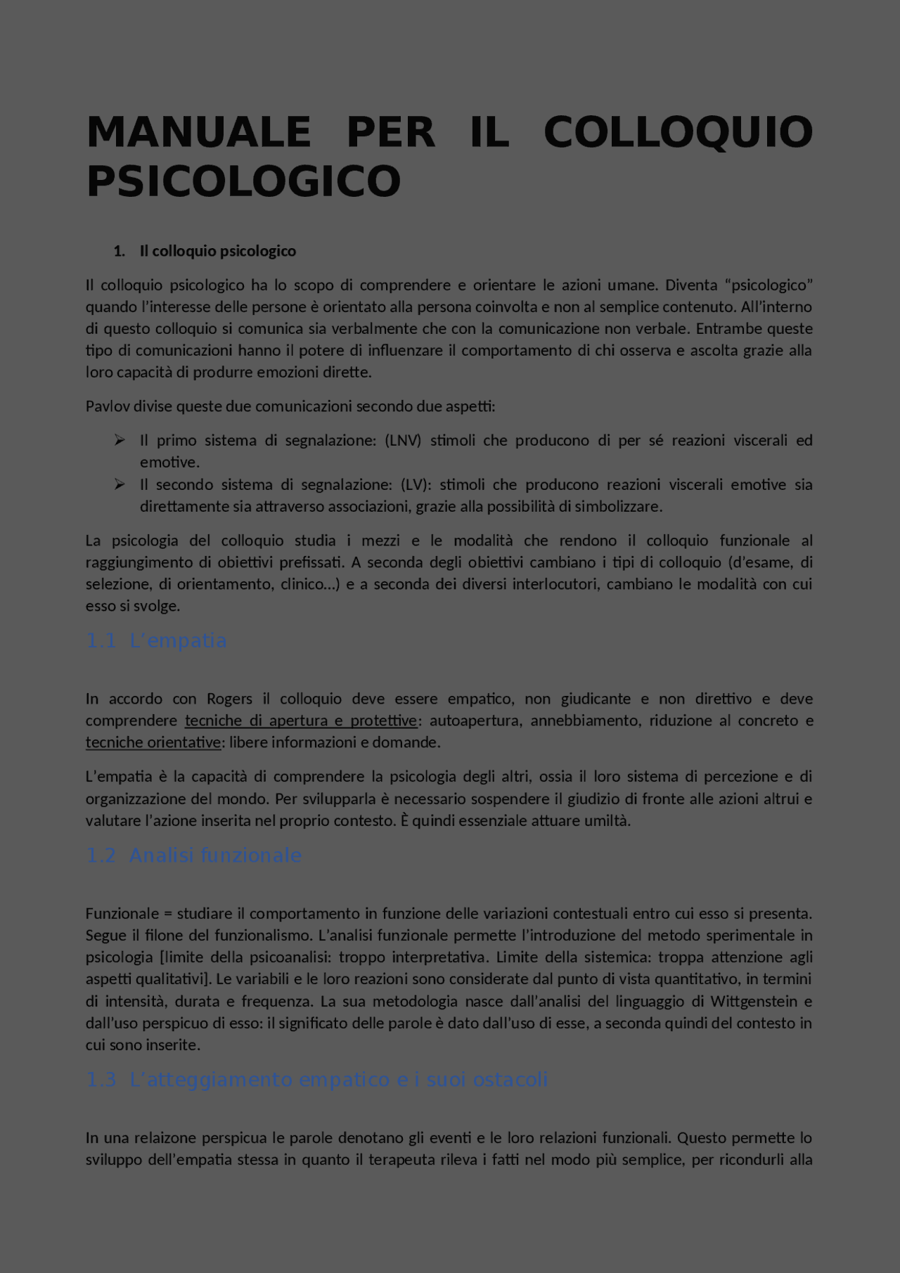 Riassunto Del Libro Docsity
