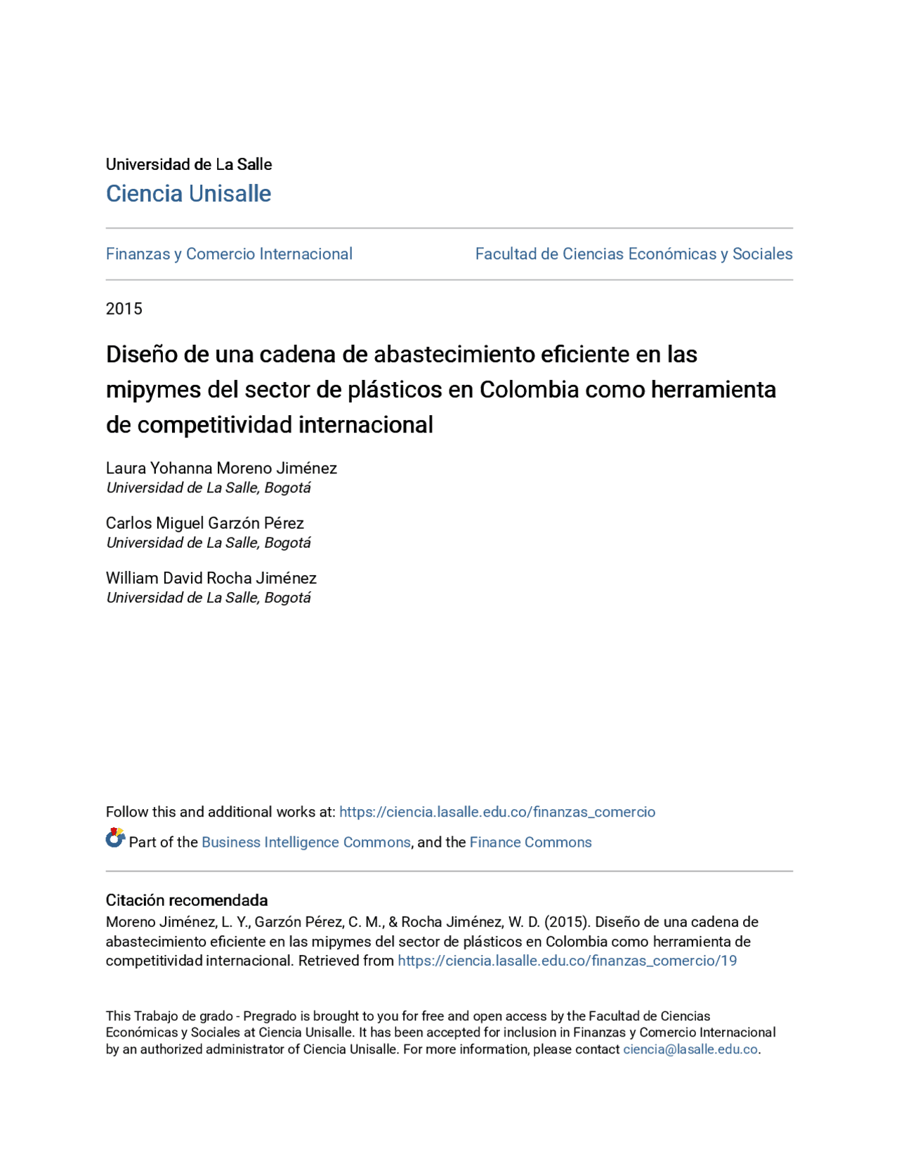 Cadena De Abastecimiento Eficiente Docsity