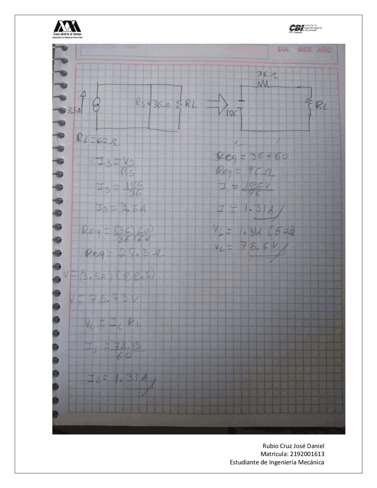 Ejercicios De Circuitos Docsity