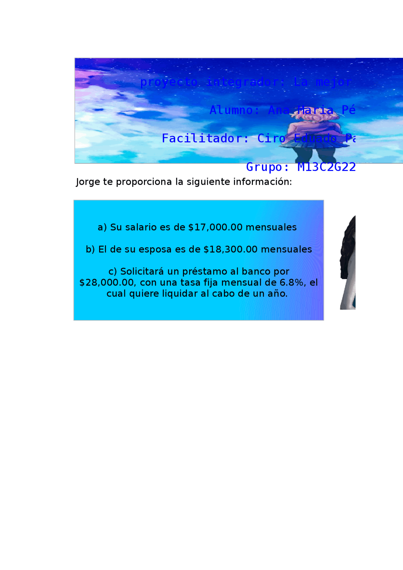 Proyecto Integrador La Mejor Opcion Para Viajar Docsity