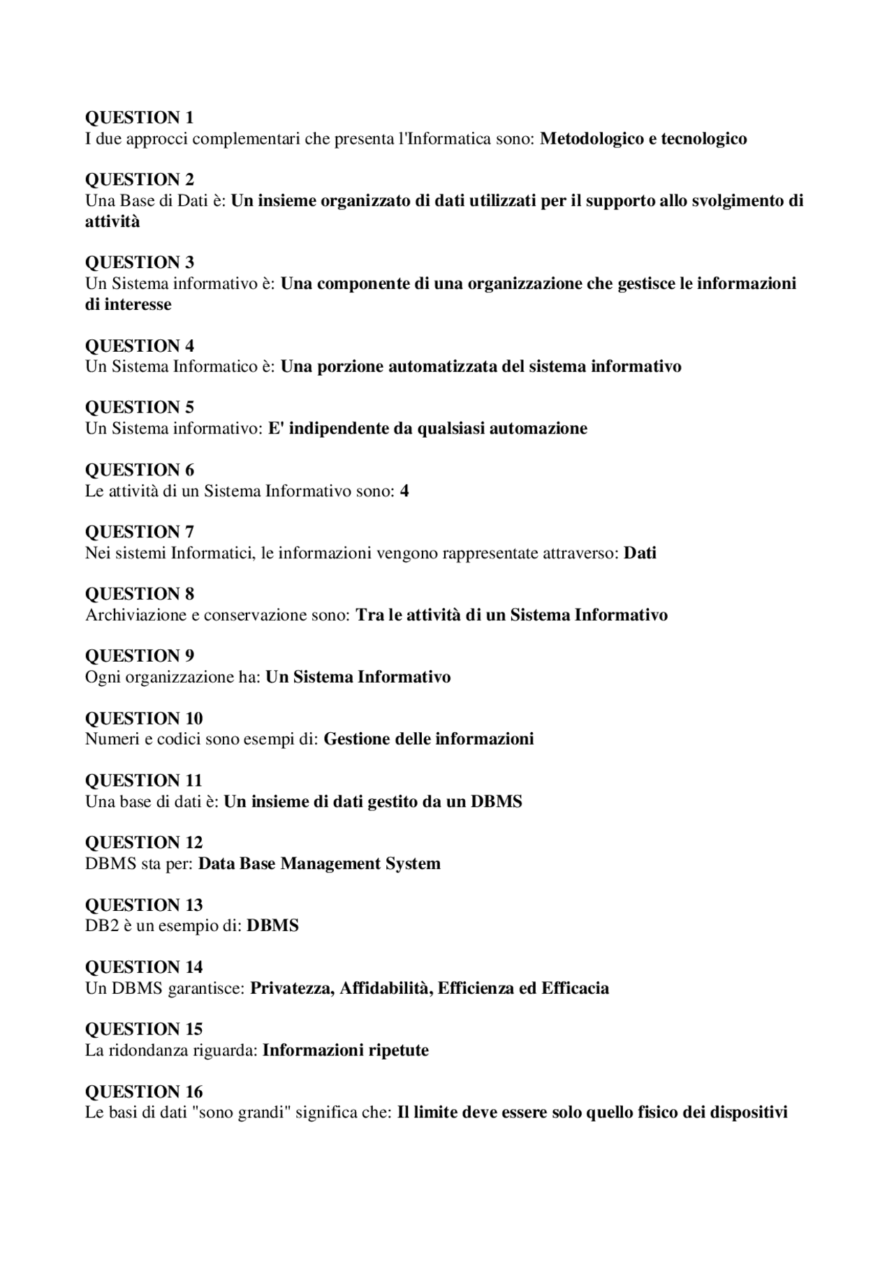 Ingegneria Dei Dati E Modellizzazione Docsity