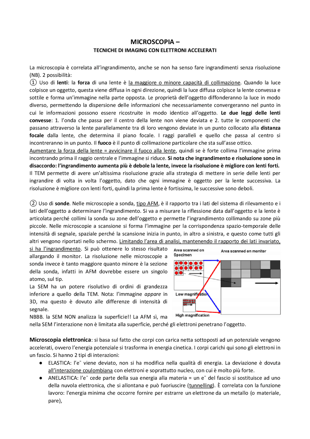 Appunti Di Microscopia Docsity