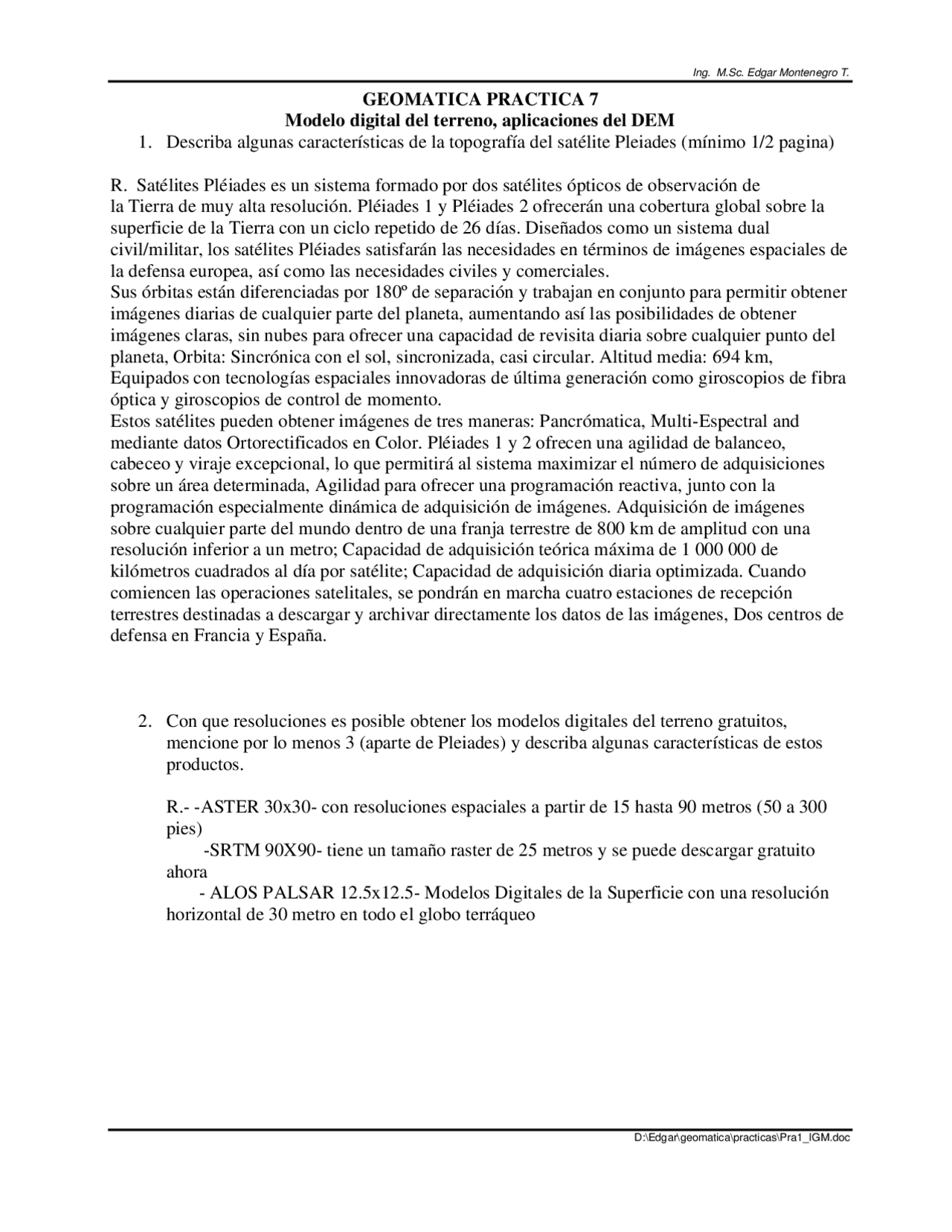 Practica Geomatica N7 Ing Montenegro Docsity