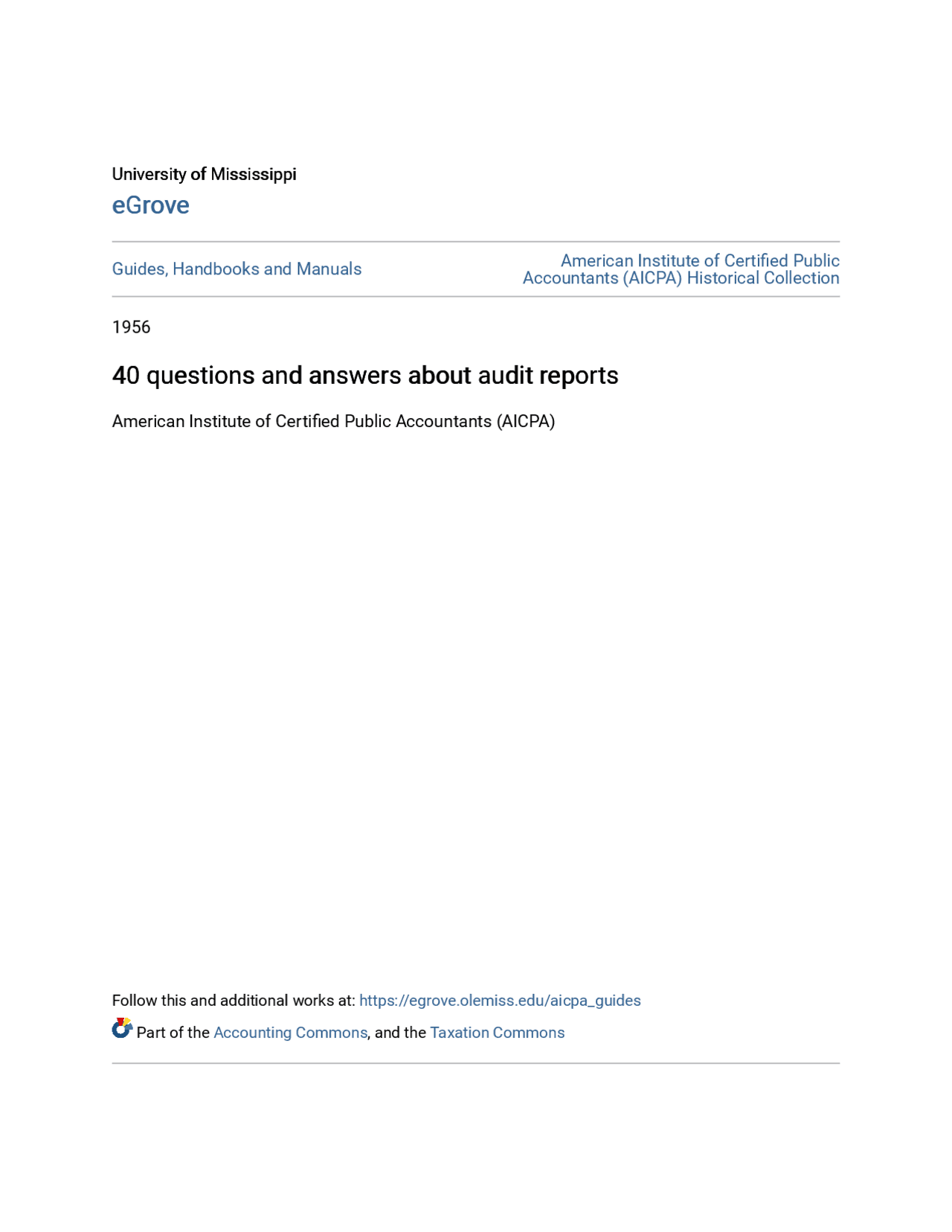 Audit Reports Questions Docsity