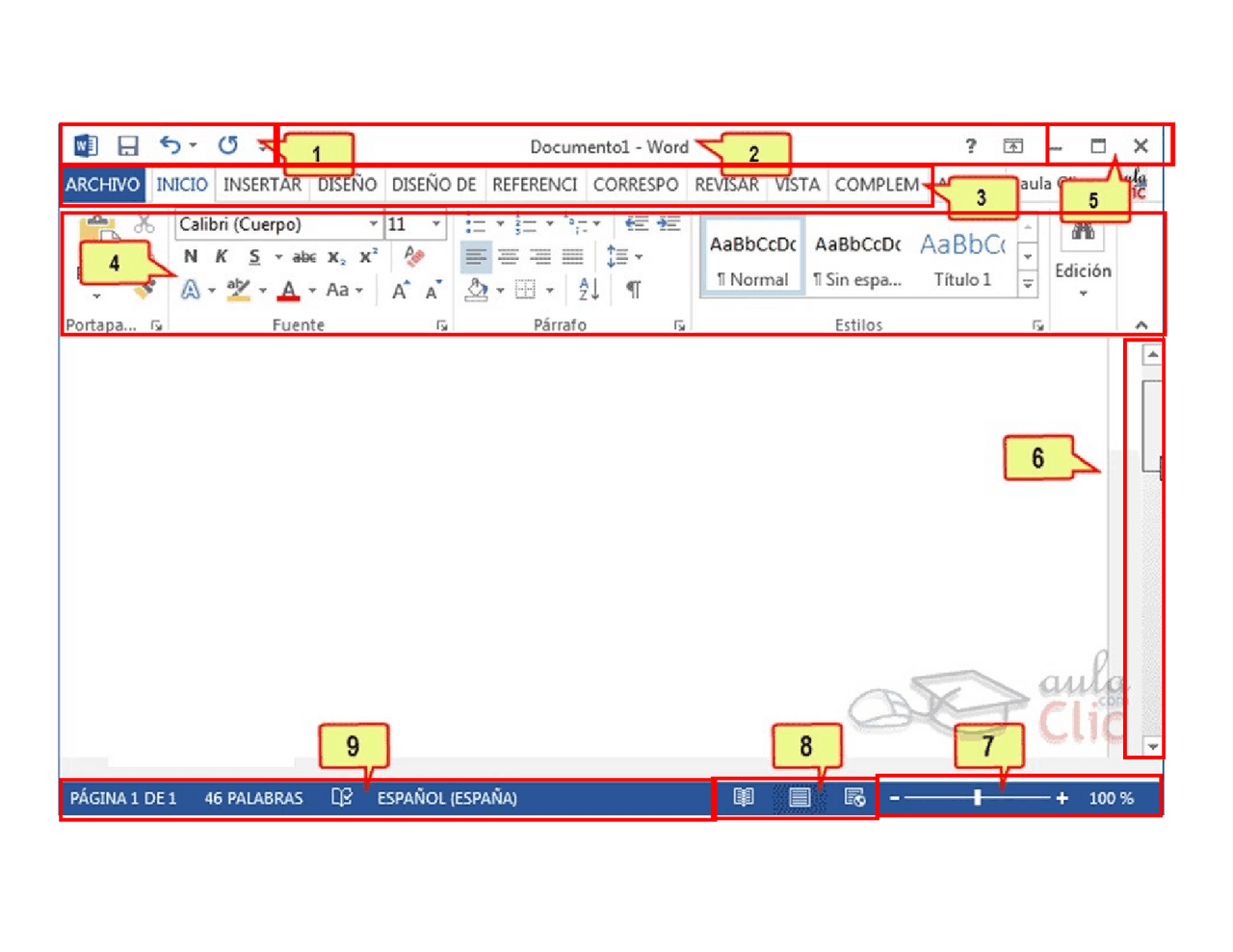 Word y sus partes...... - Docsity