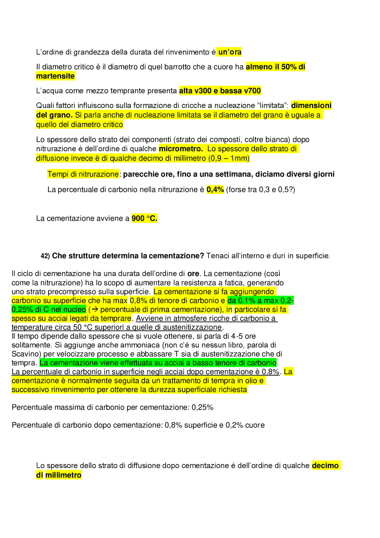 Quiz Risolti Di Metallurgia Docsity