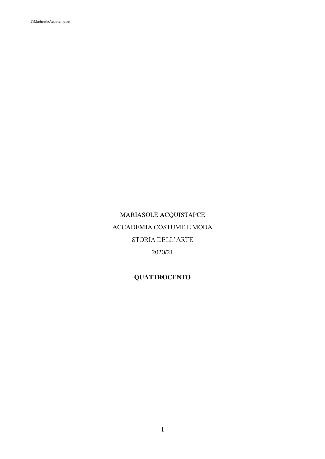 Storia Dellarte Quattrocento Argan Docsity