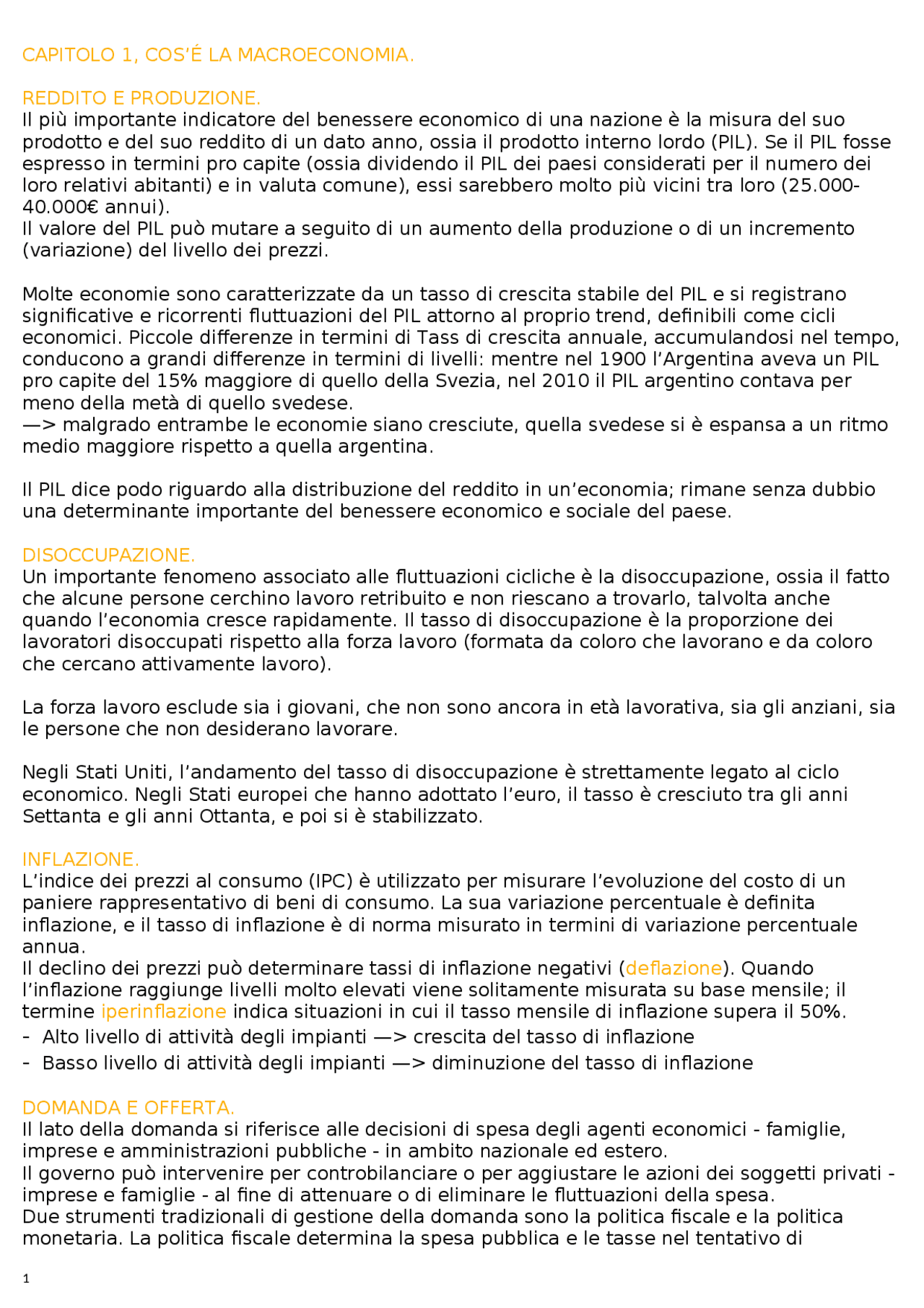 Riassunto Libro Primo Parziale Docsity