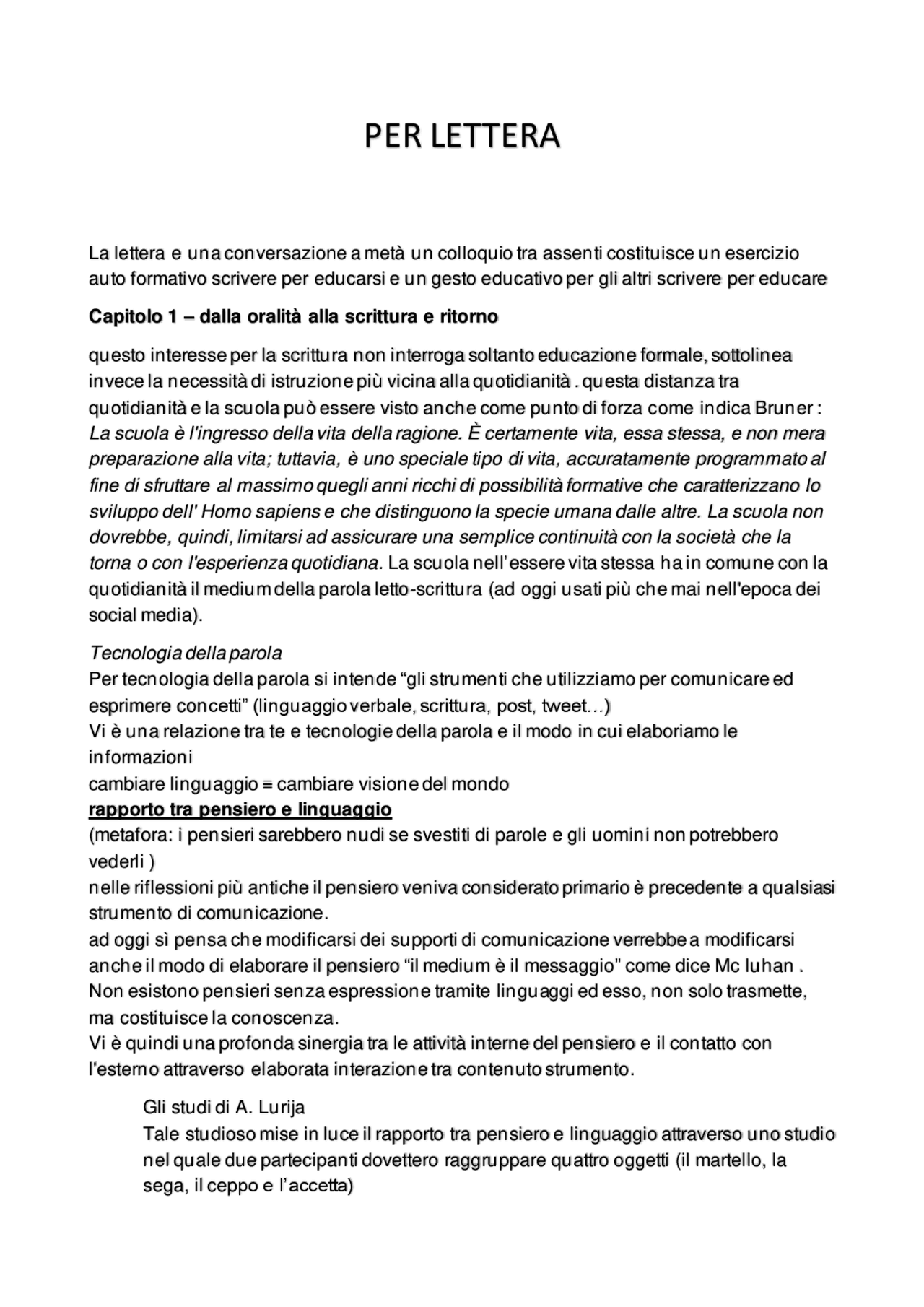 Per Lettera Di Zamengo Docsity