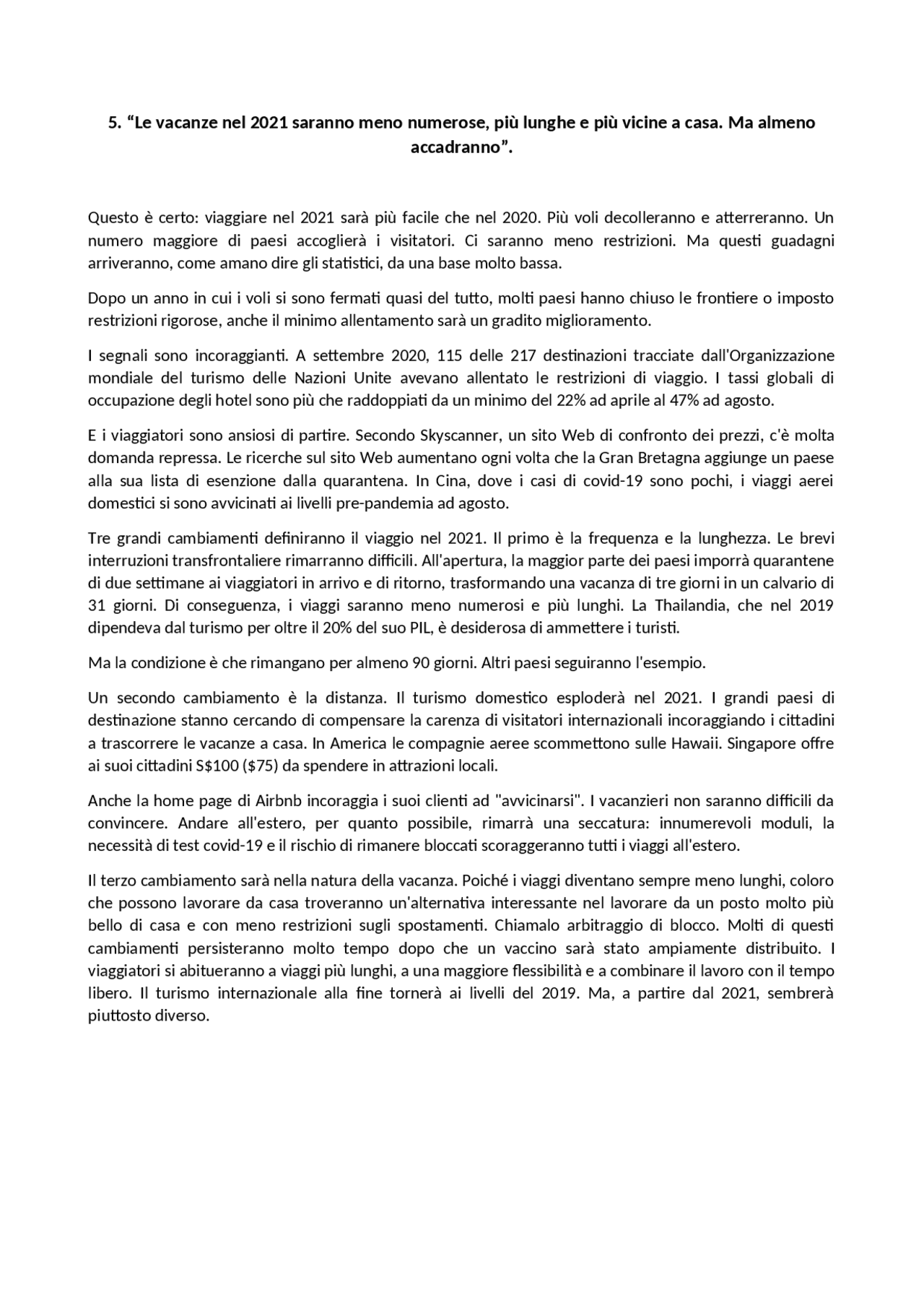 Lingua Inglese Management Imprese Internazionali Docsity
