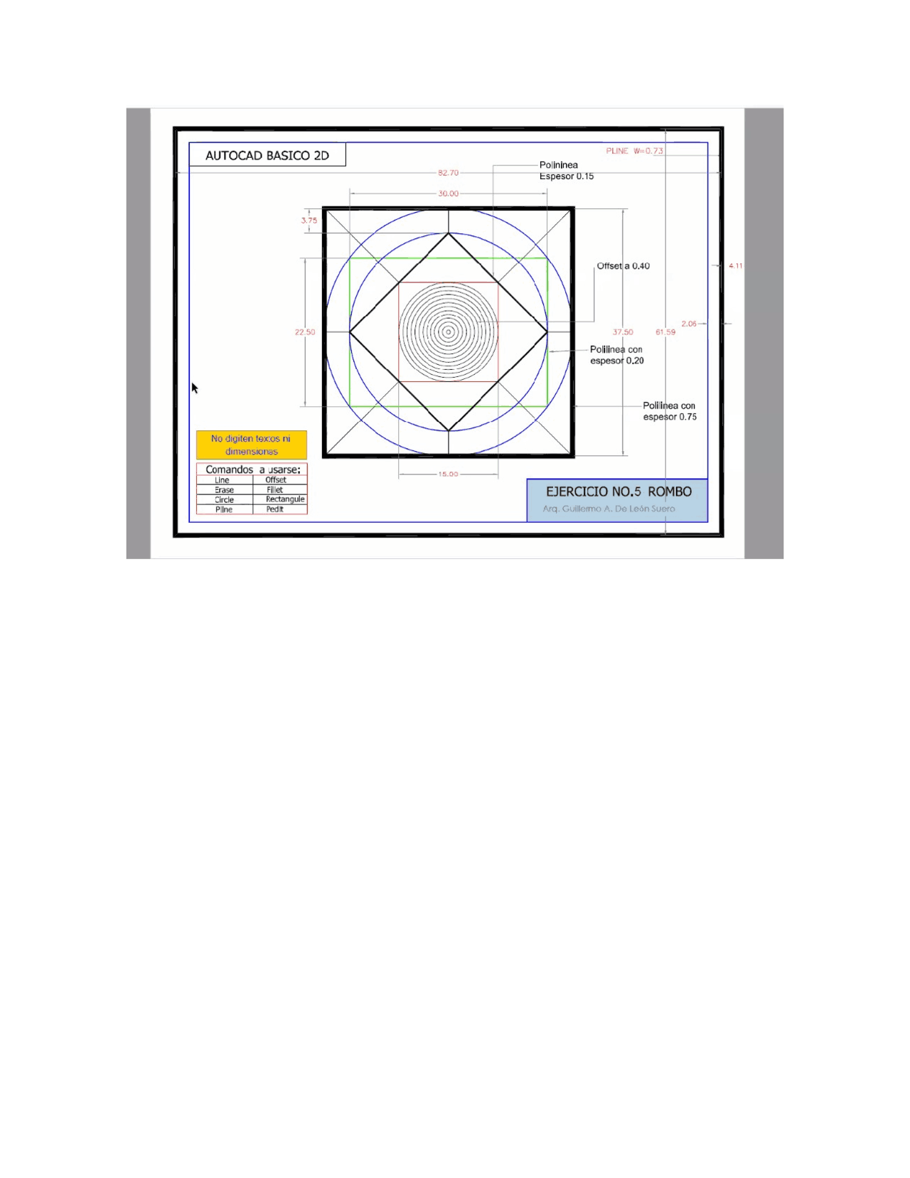Ejercicios Para Practicar Autocad Ejercicios De Dibujo Técnico Docsity