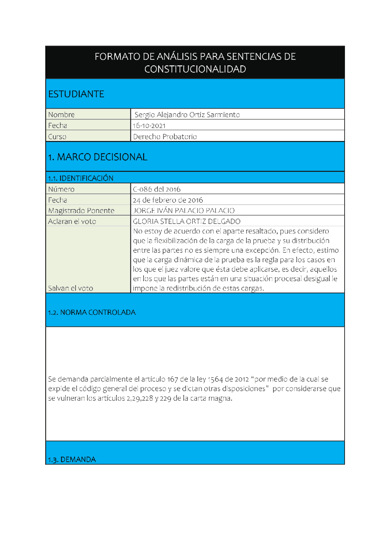 Analisis Sentencia Penal Docsity