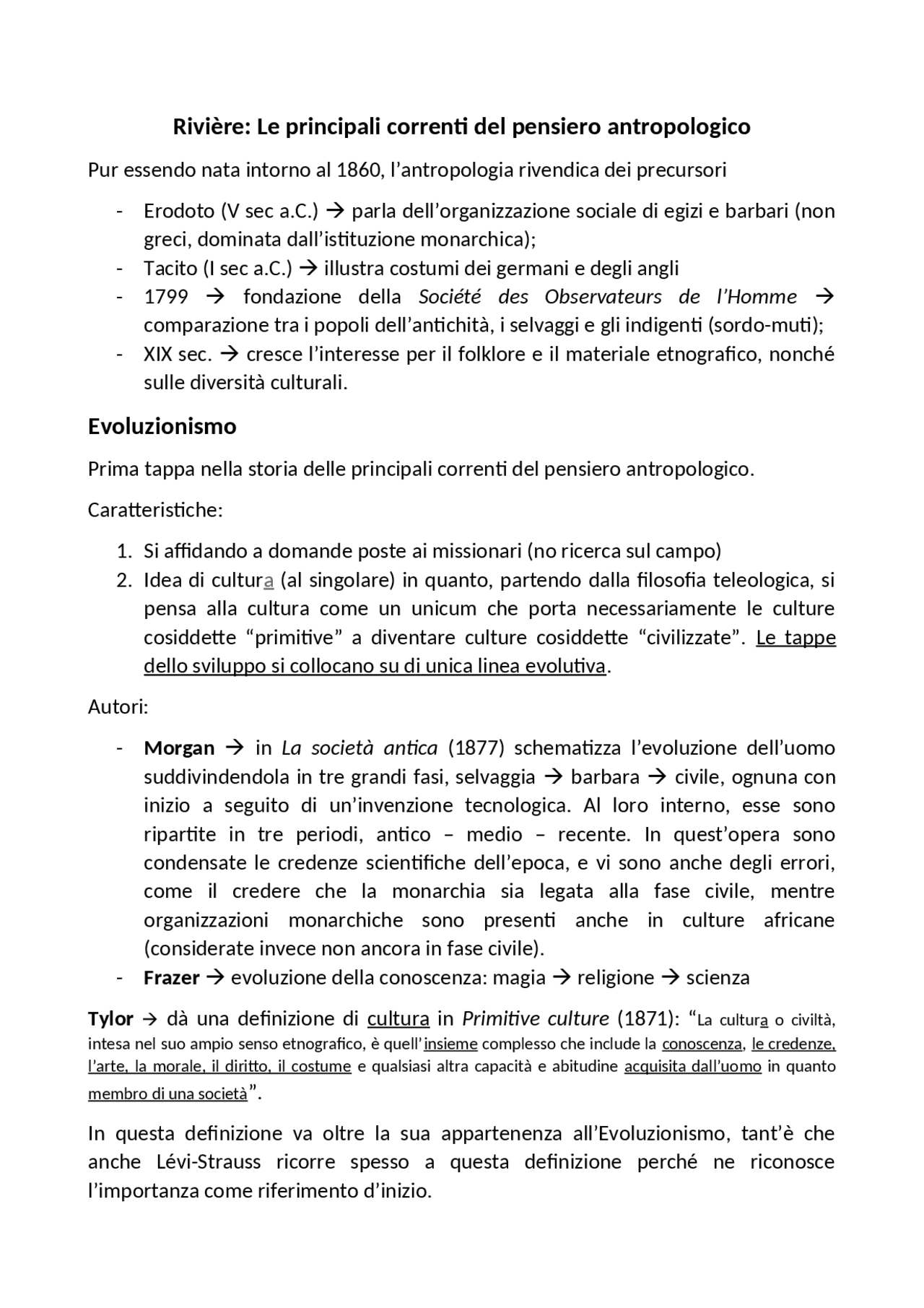 Riassunto Materiali Di Antropologia Dei Processi Migratori E Dei