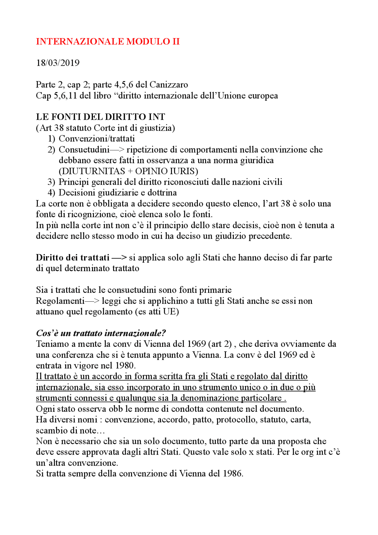 Appunti Presi A Lezione Docsity