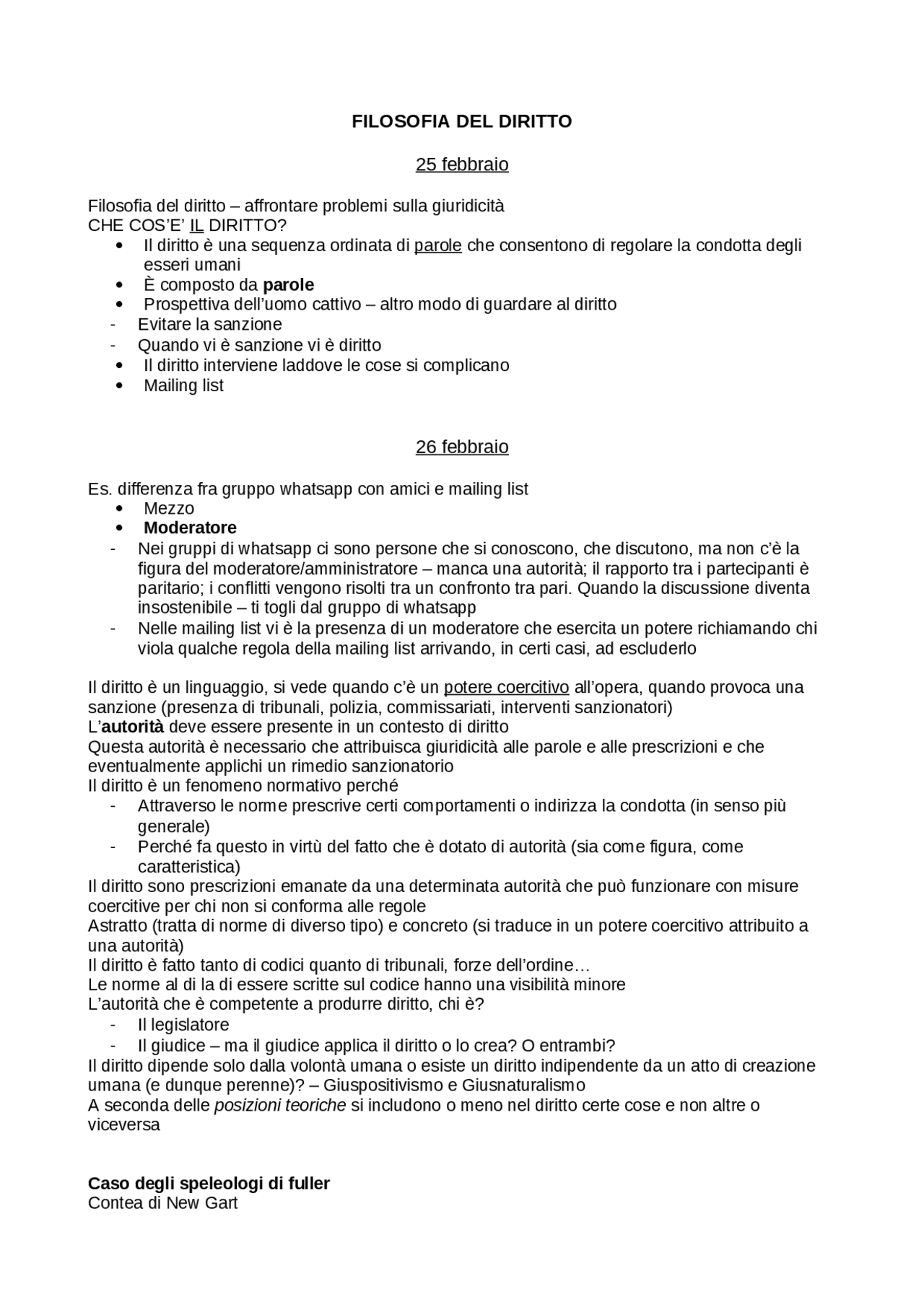 Filosofia Del Diritto Docsity