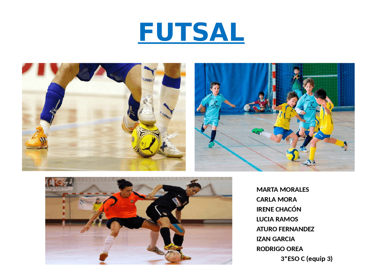 POWERPOINT SOBRE FUTSAL | Slides of Physical education | Docsity