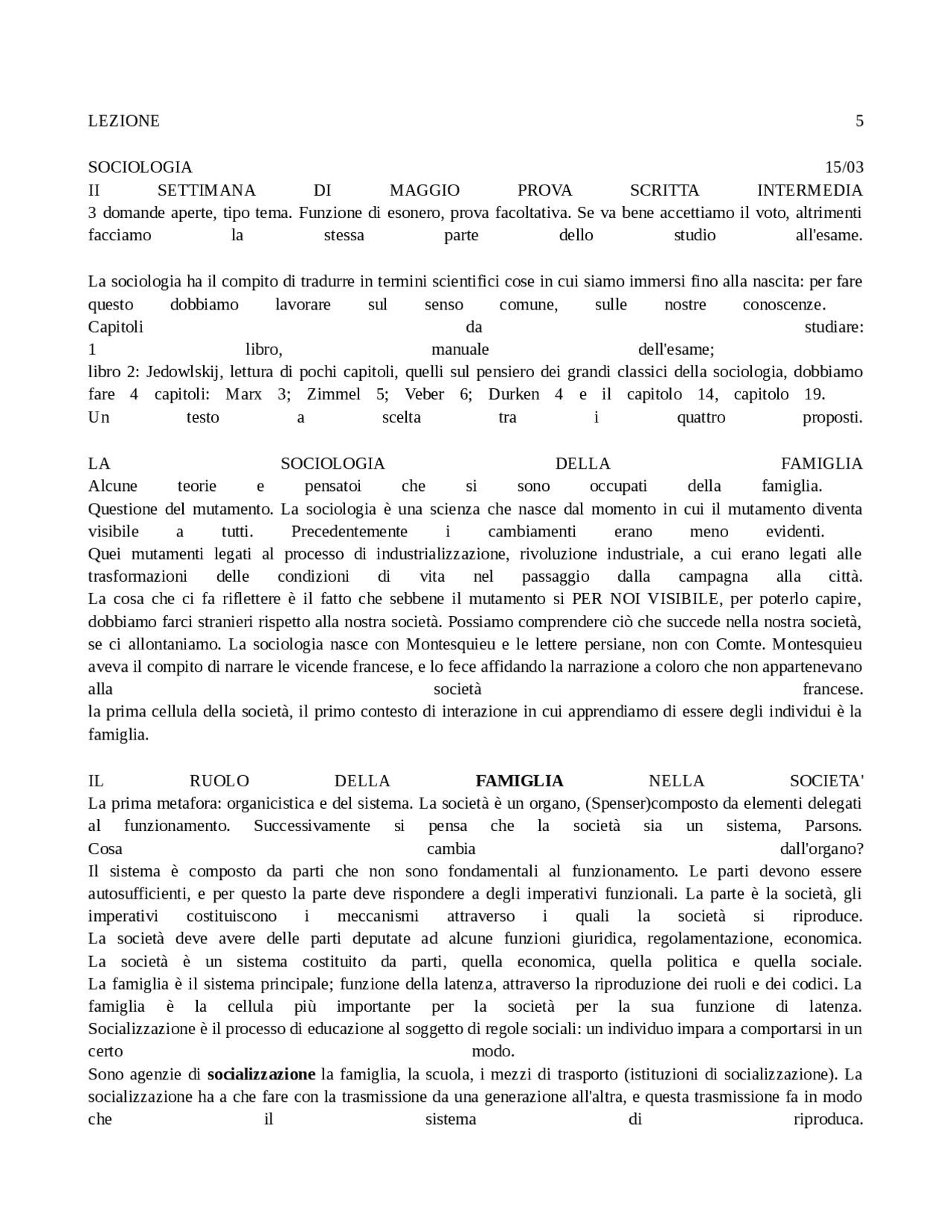 Appunti Di Sociologia Docsity