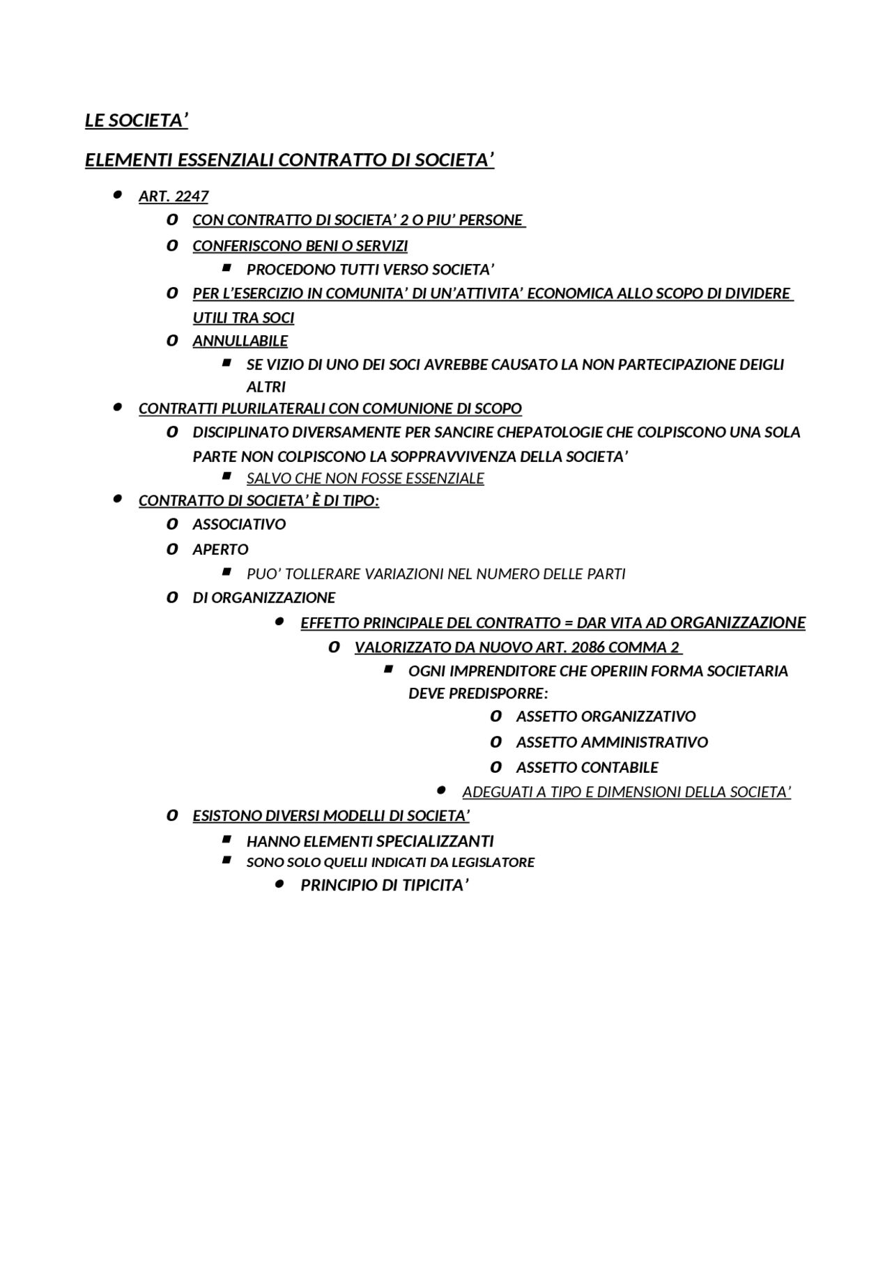 Appunti Diritto Commerciale Docsity