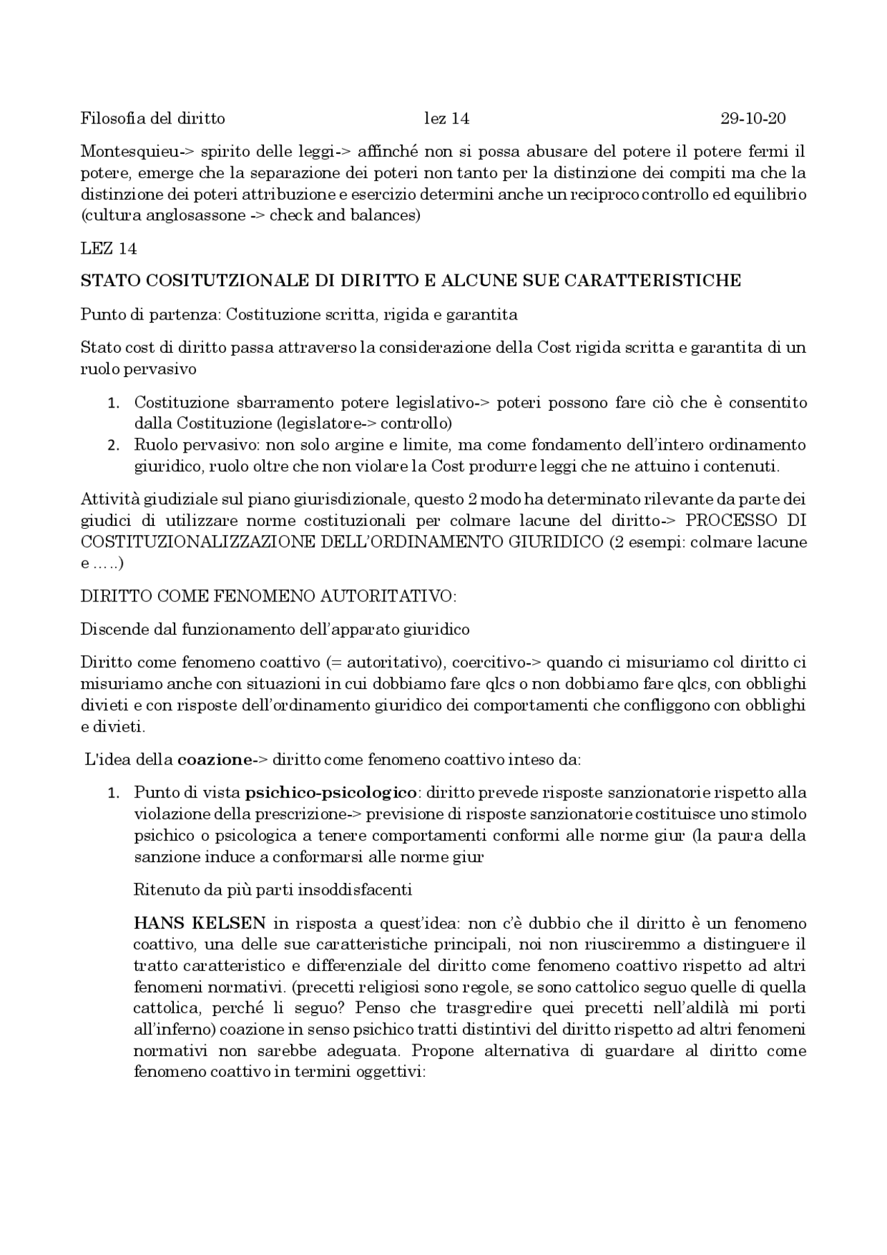 Stato Costituzionale Docsity