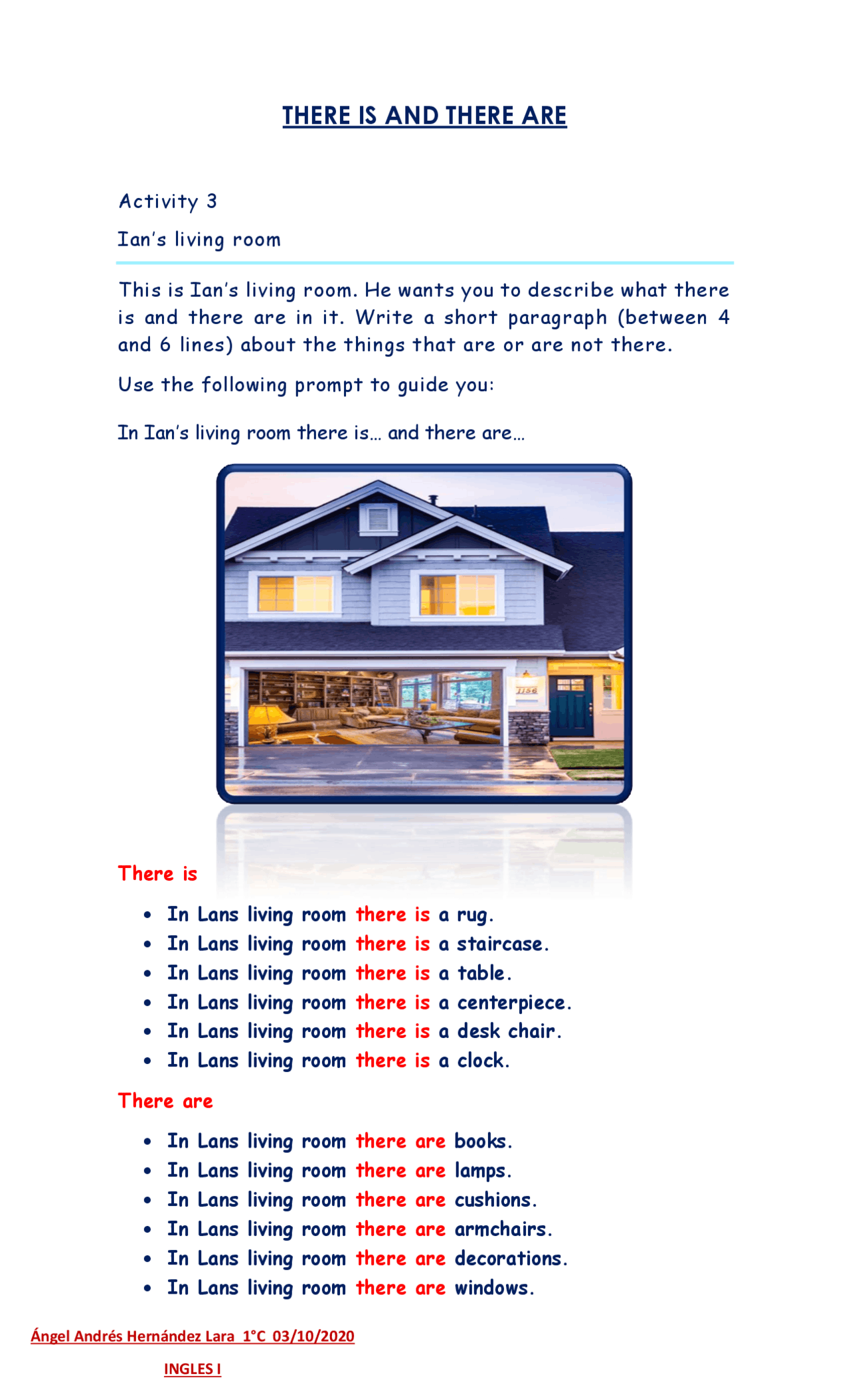 THERE IS AND THERE ARE - Docsity