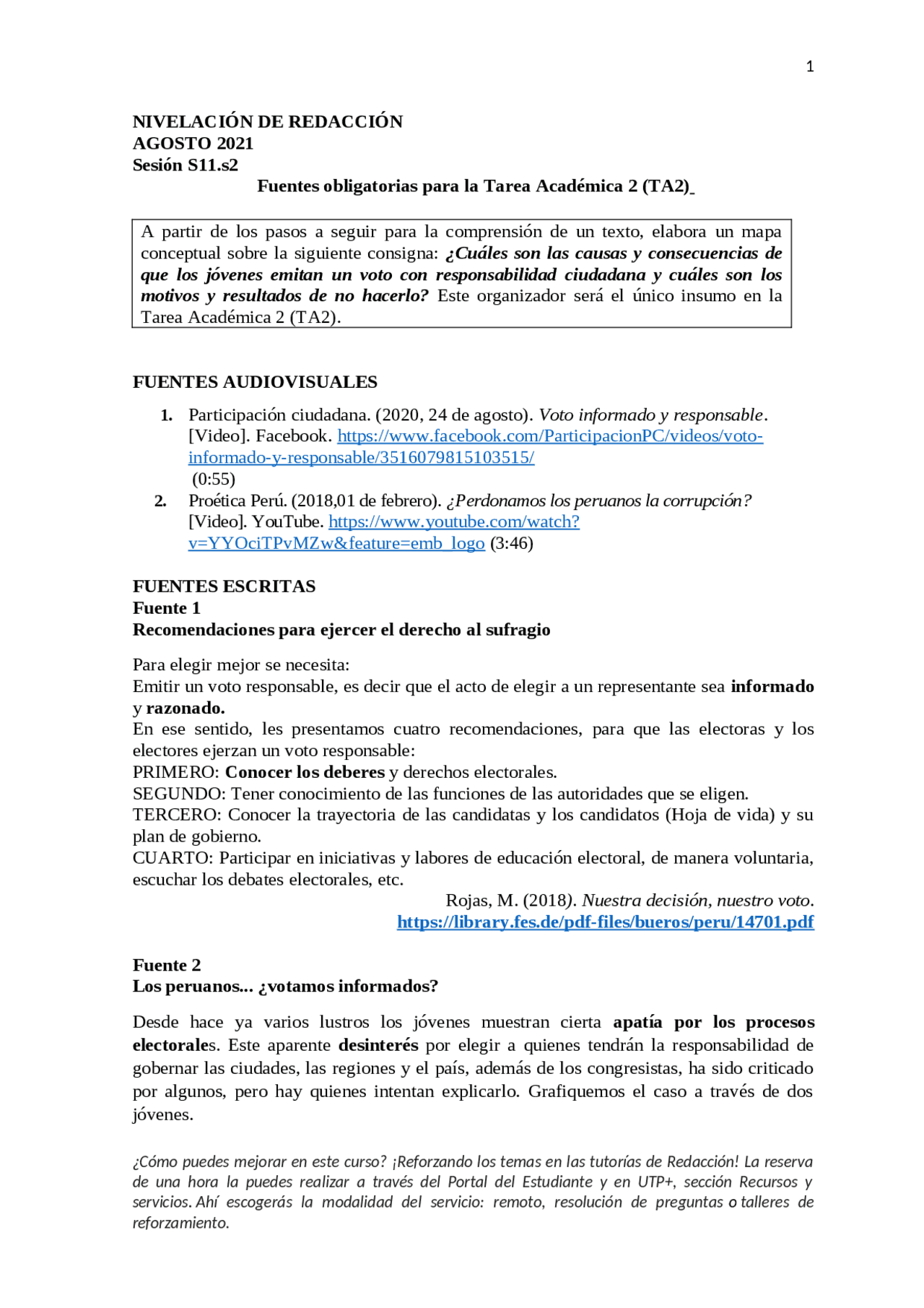 S11s1 Párrafo Causal 2 Arequipa Ejercicios De Redacción De