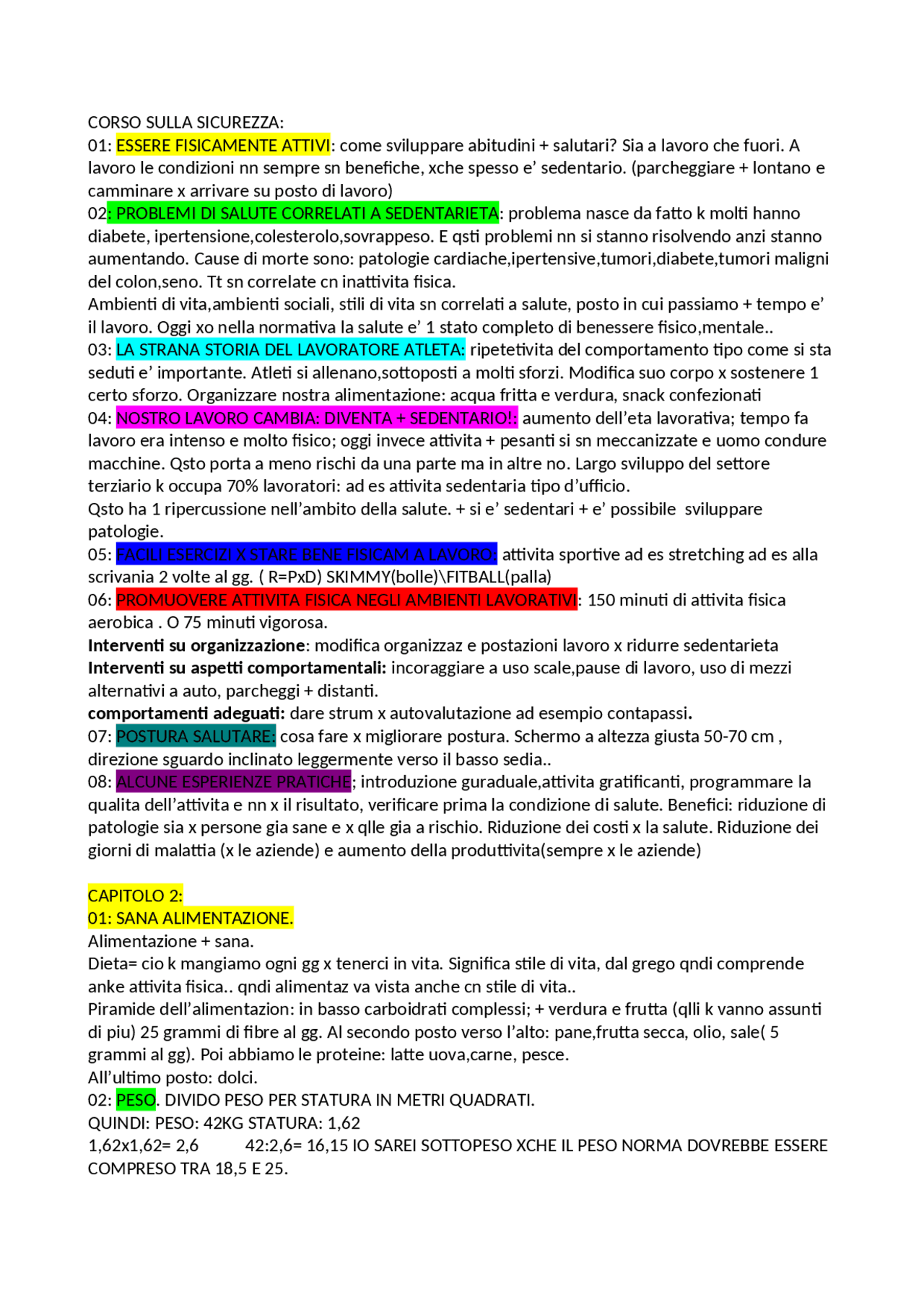 Corso Sulla Sicurezza Docsity