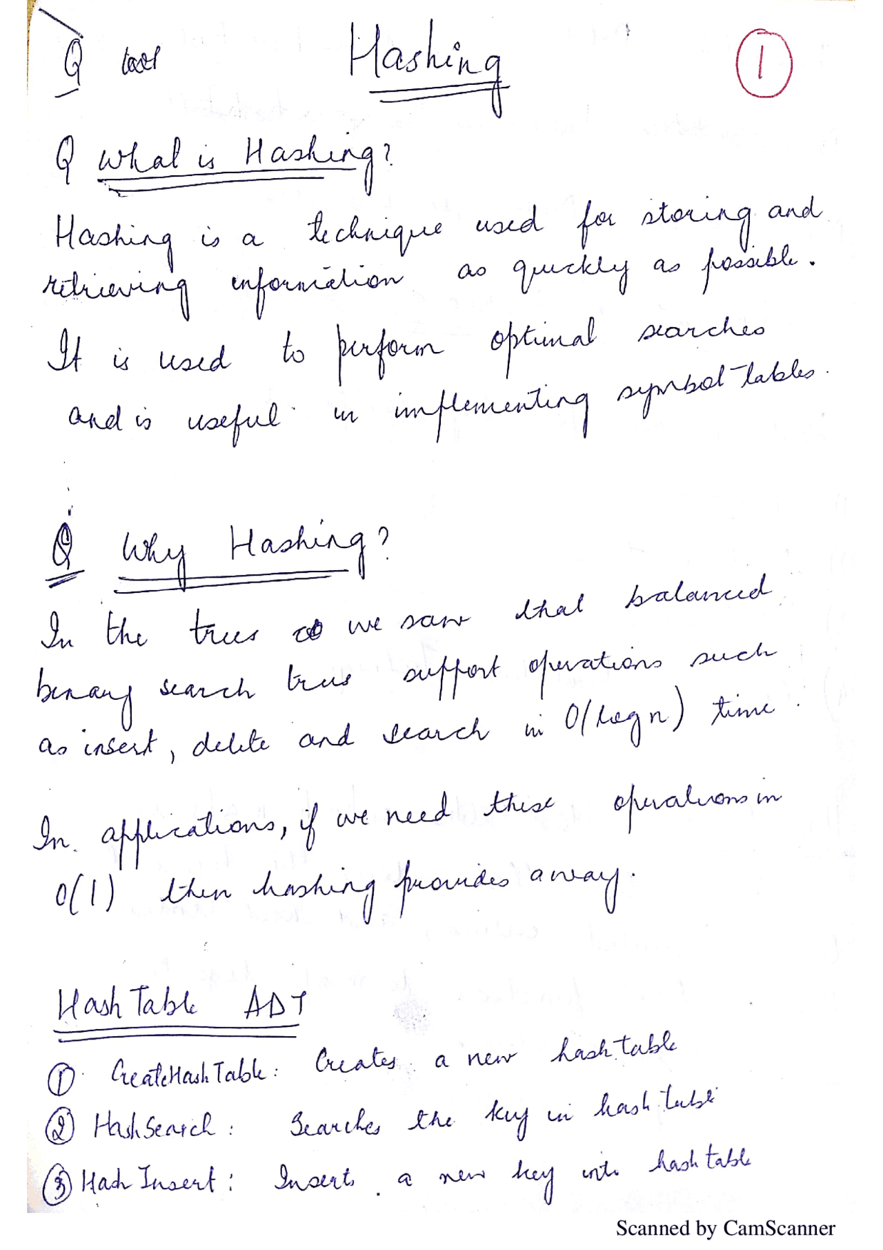 Hashing In Data Structures And Algorithms Docsity