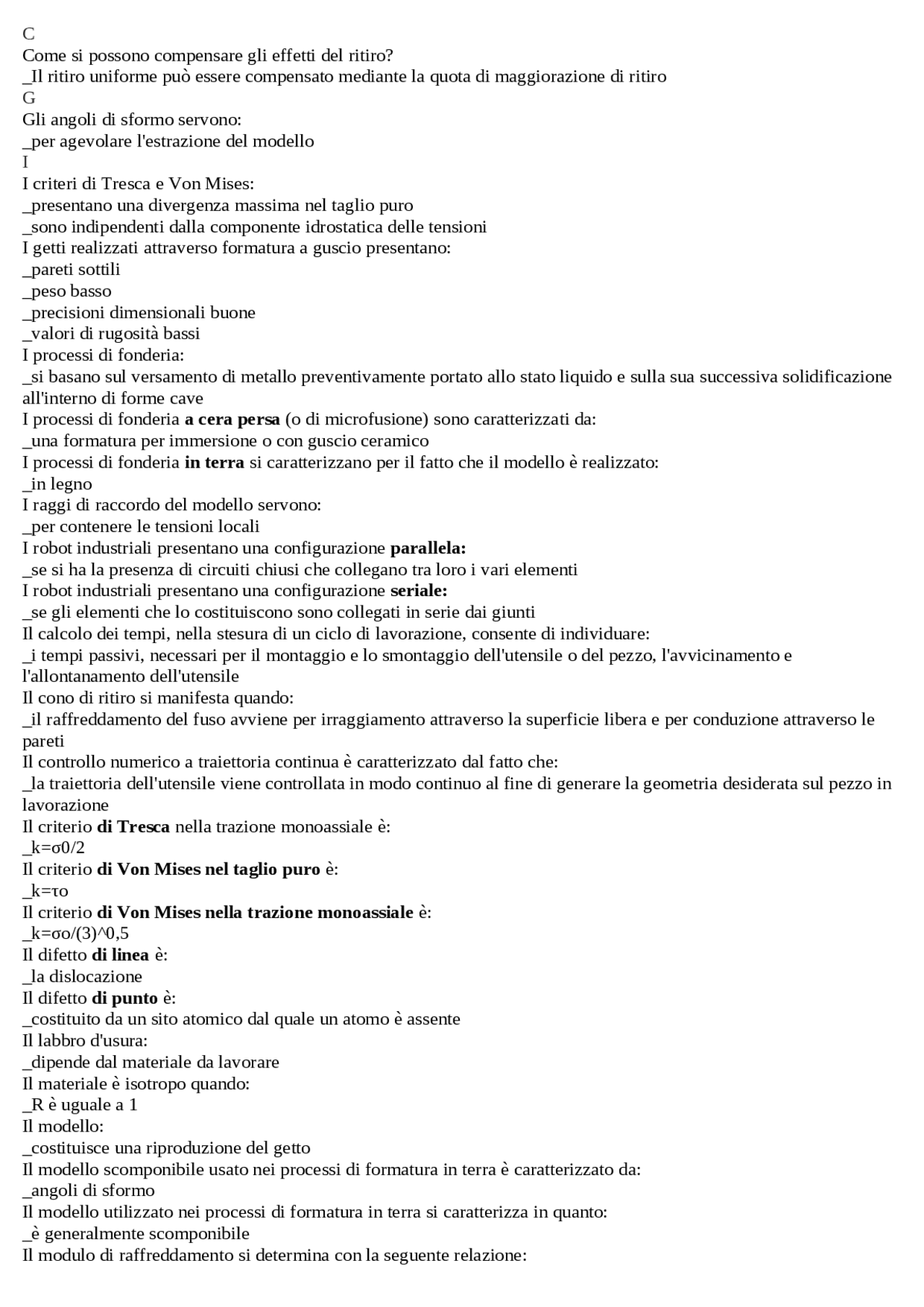 Paniere Tecnologie E Sistemi Produttivi Docsity