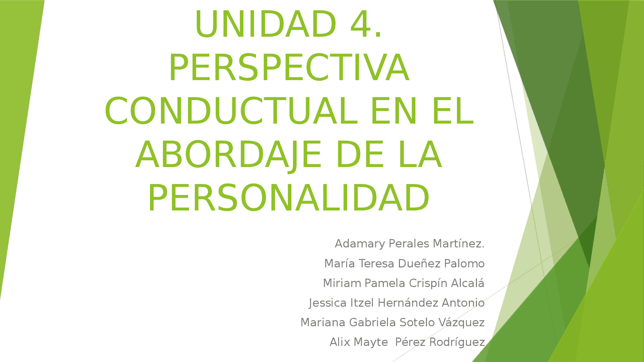 TeorÍas De La Personalidad Docsity