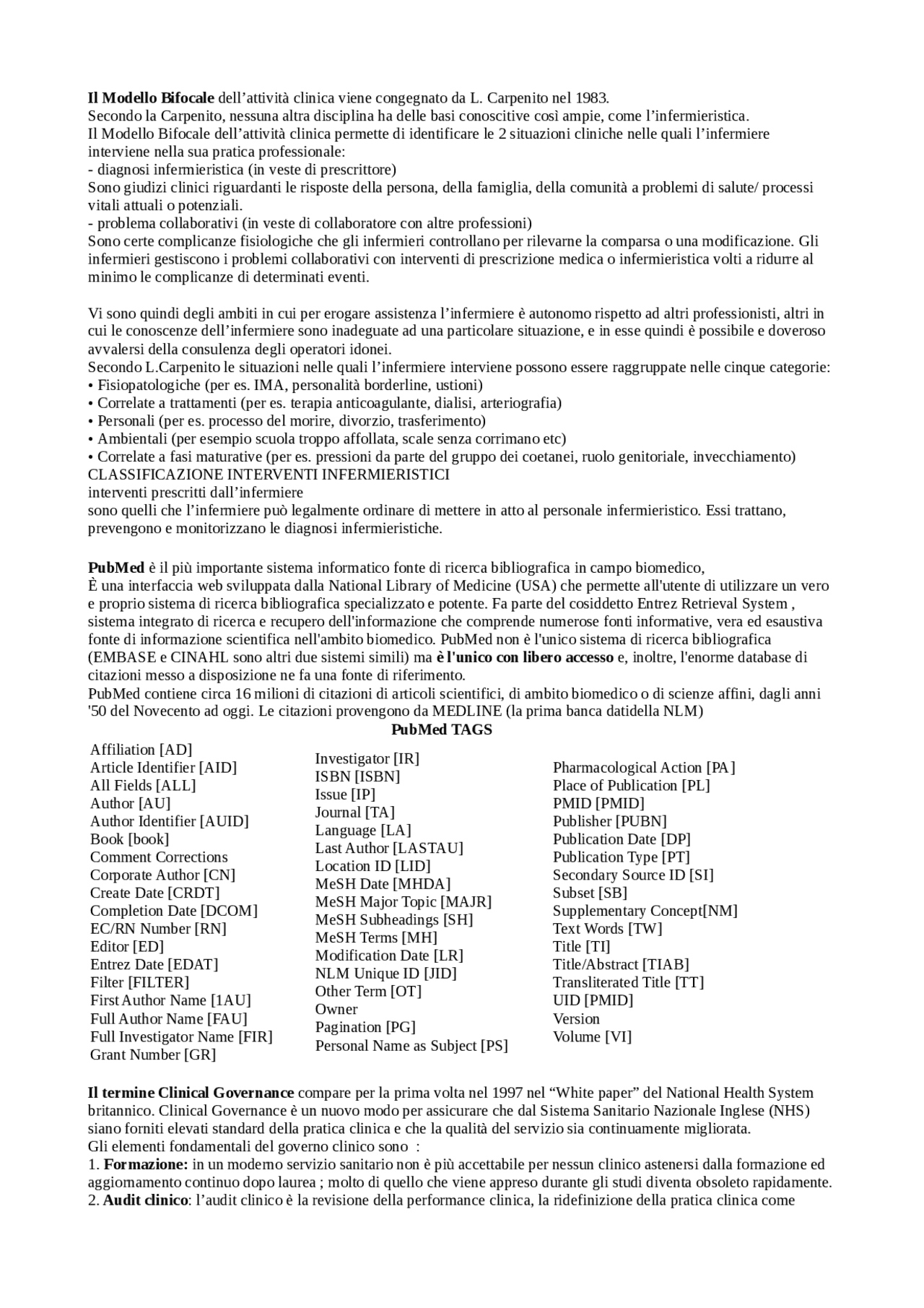 Metodologia Ricerca Infermieristica Docsity