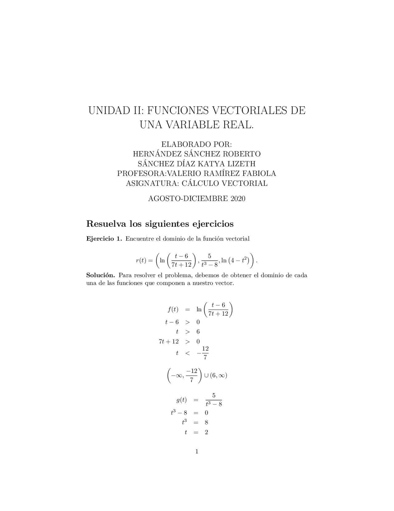 Ejercicios De Calculo Vectorial Docsity