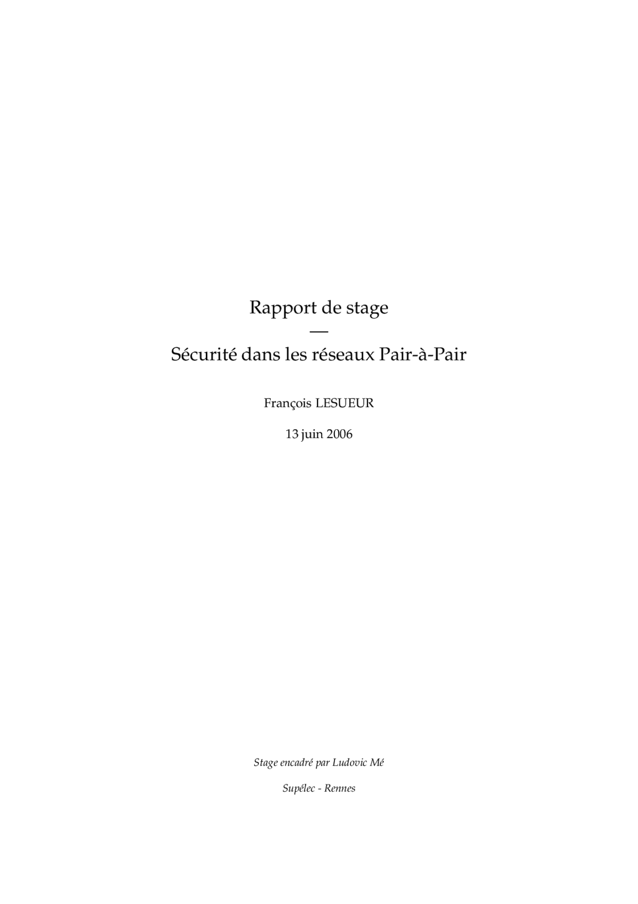 Sécurité Du Réseau Informatique Docsity