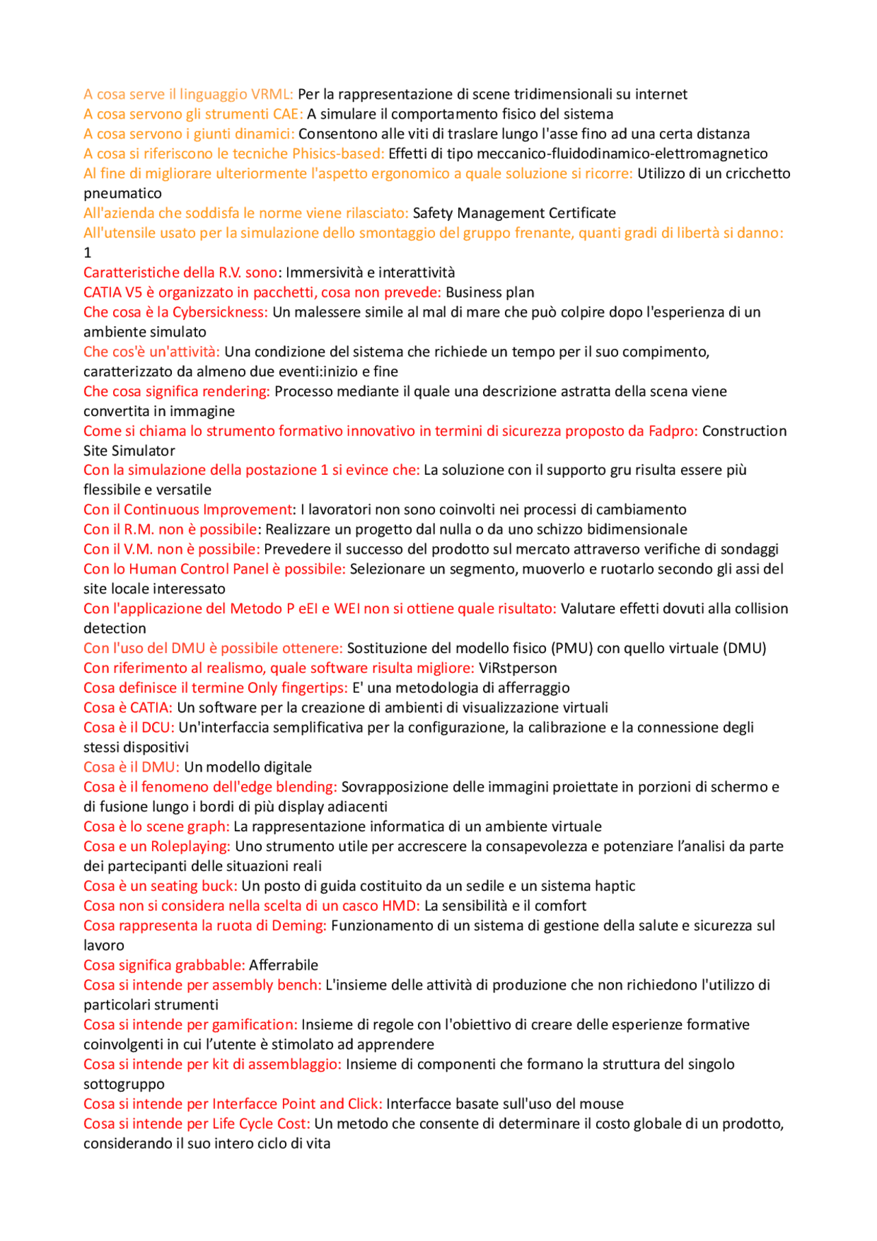 Risposte Alle Domande Di Medicina Docsity