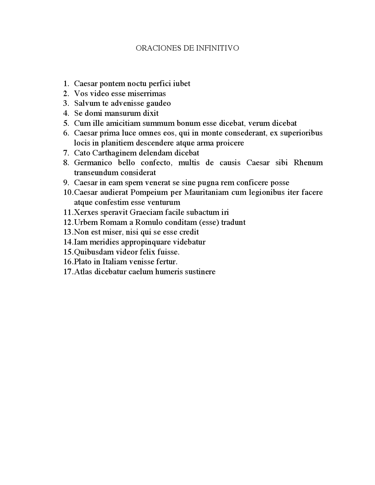 Ejercicios De Latín Iii Docsity