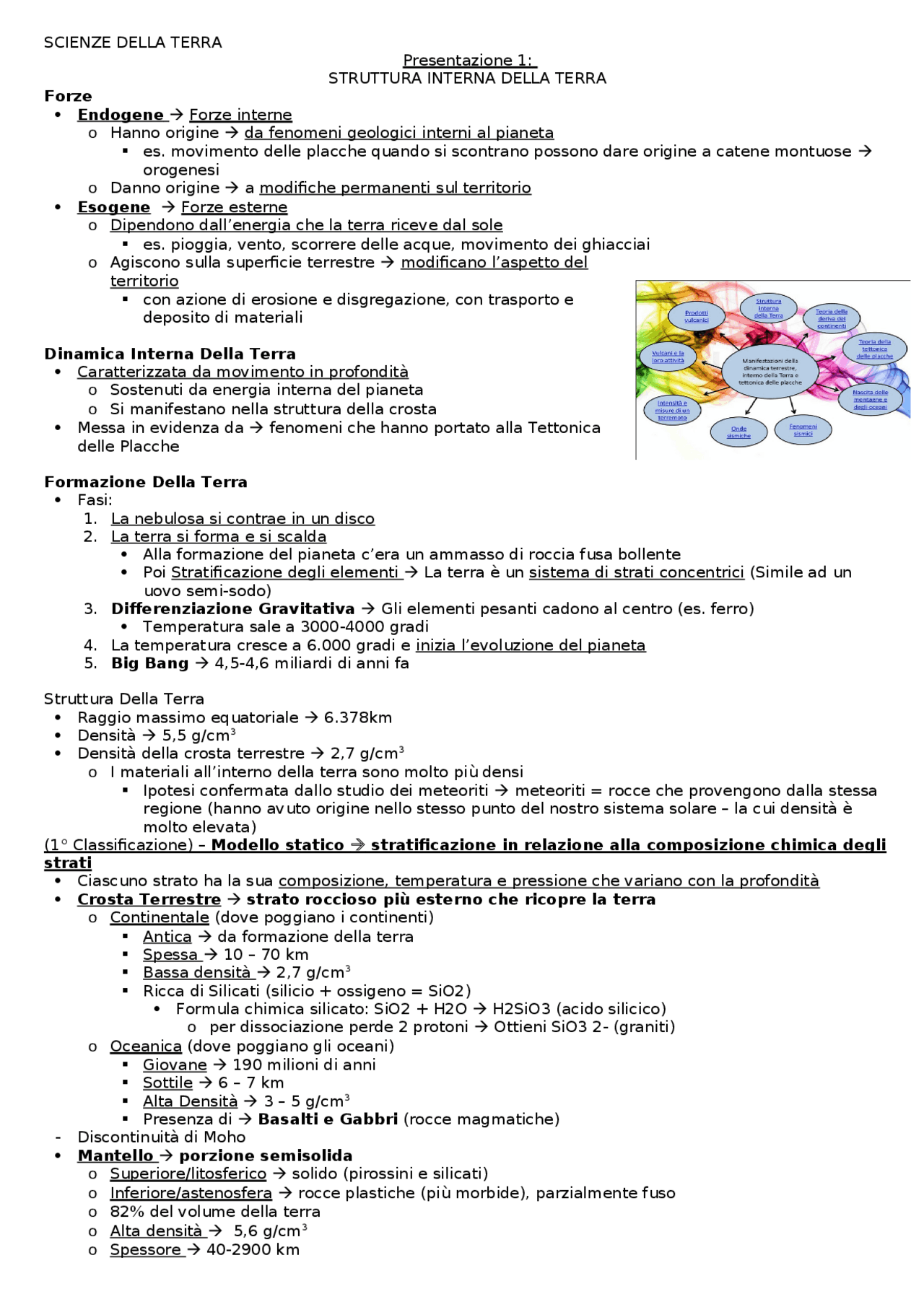 Scienze Della Terra Docsity