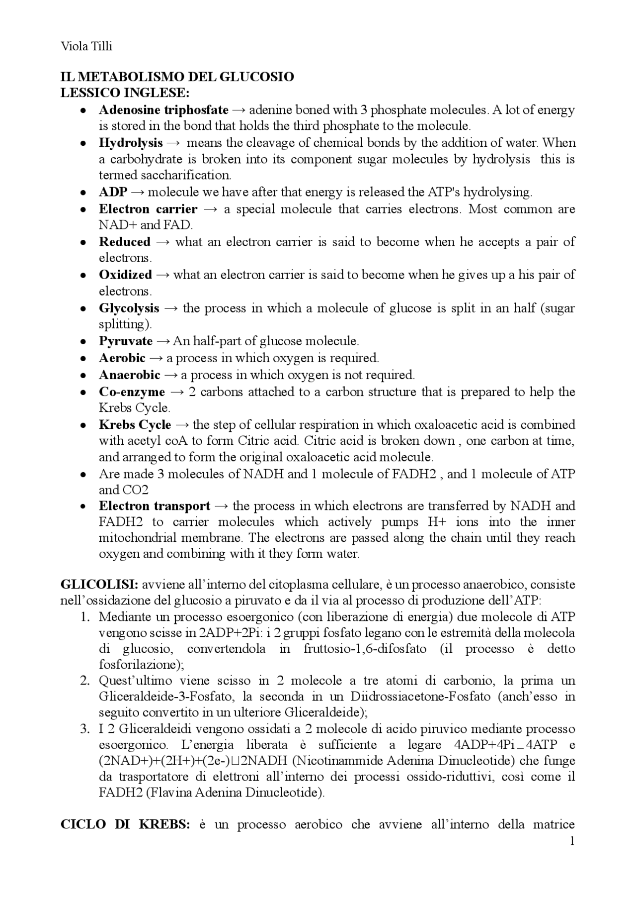 Scienze V Superiore Liceo Scientifico Docsity