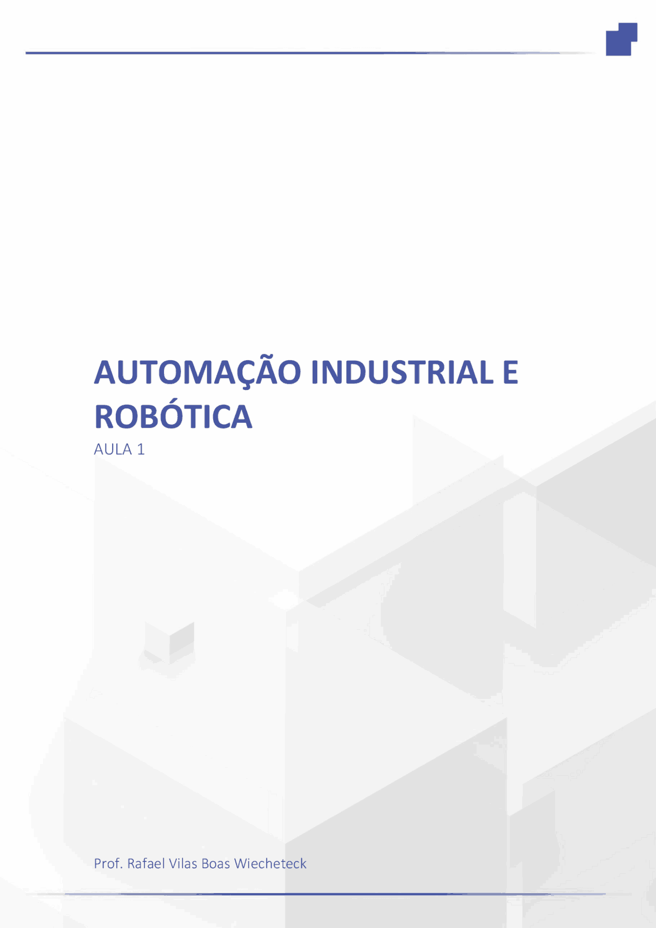Aula 2 AutomaÇÃo Industrial E Robotica Docsity
