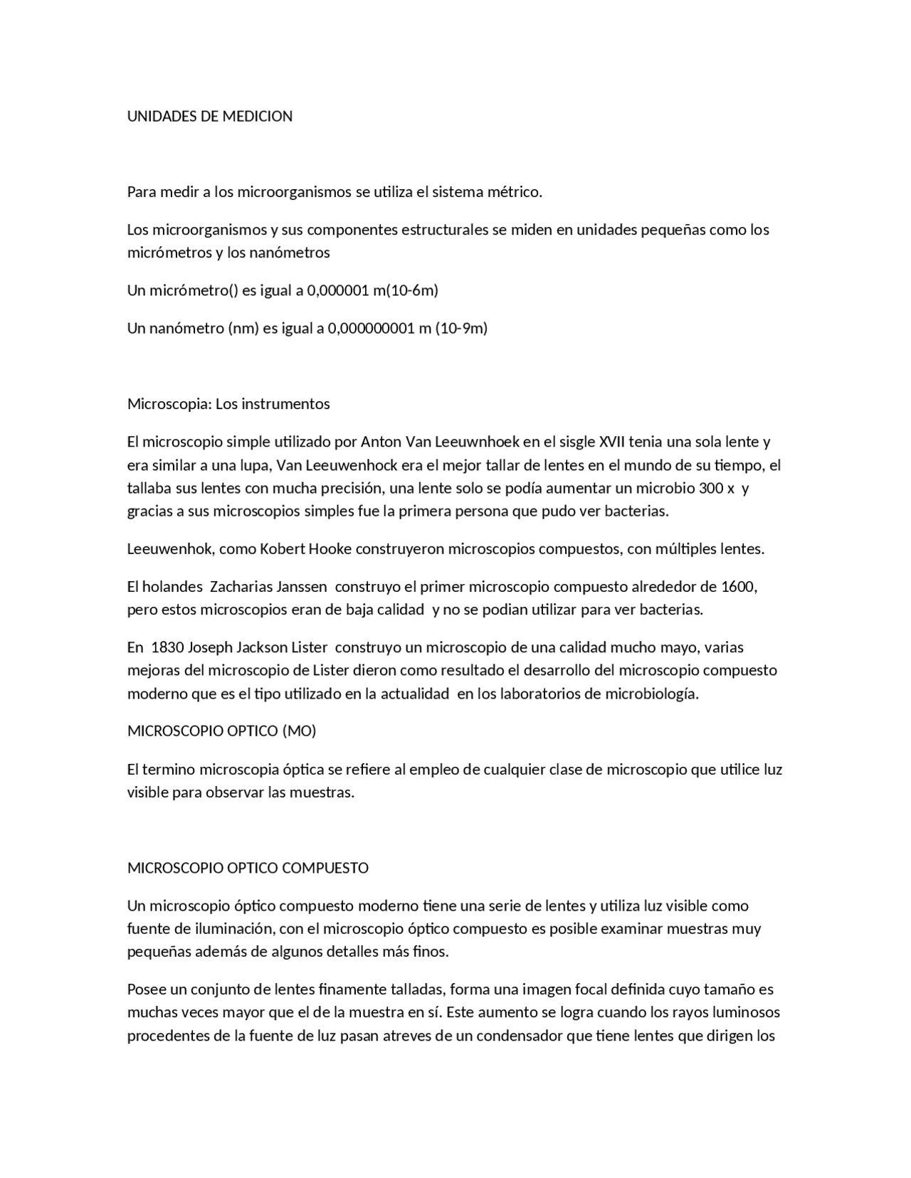 Microscopia Bacteriana Resúmenes De Microbiología Docsity