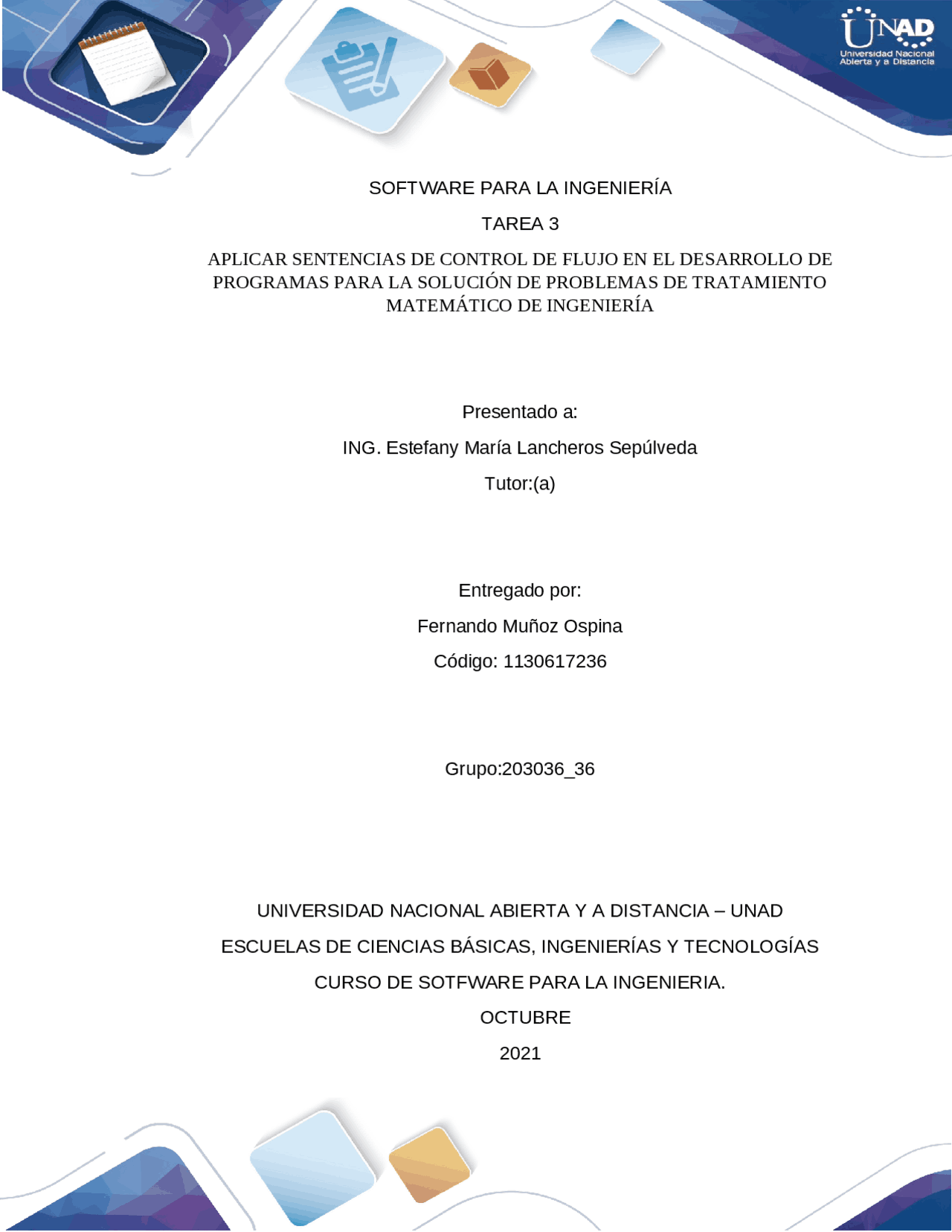 SoluciÓn Tarea 3 Uso De Comandos Basicos De ProgramaciÓn Matlab Docsity