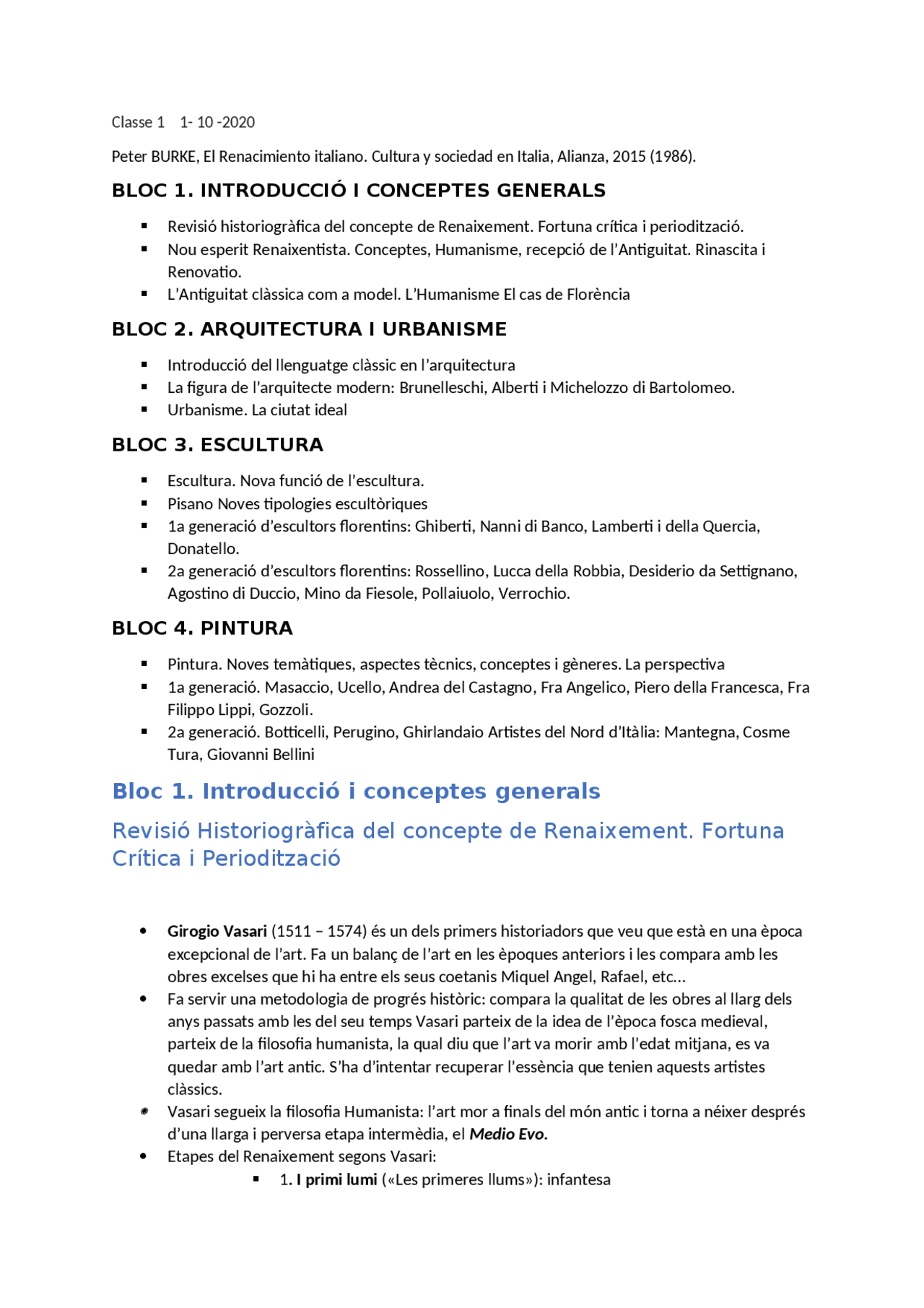 Apunts Renaixement En El Segle Xv Ub Docsity