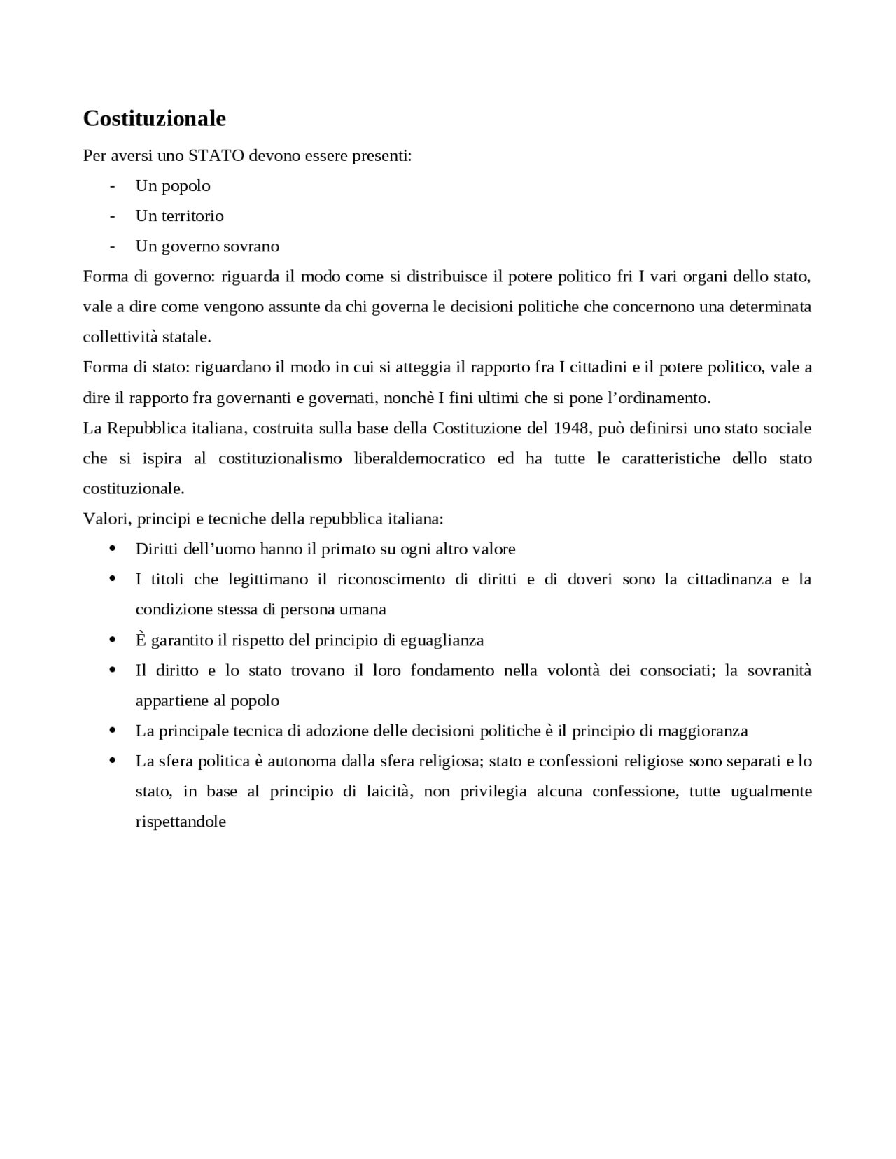 Riassunto Diritto Npubblico Docsity