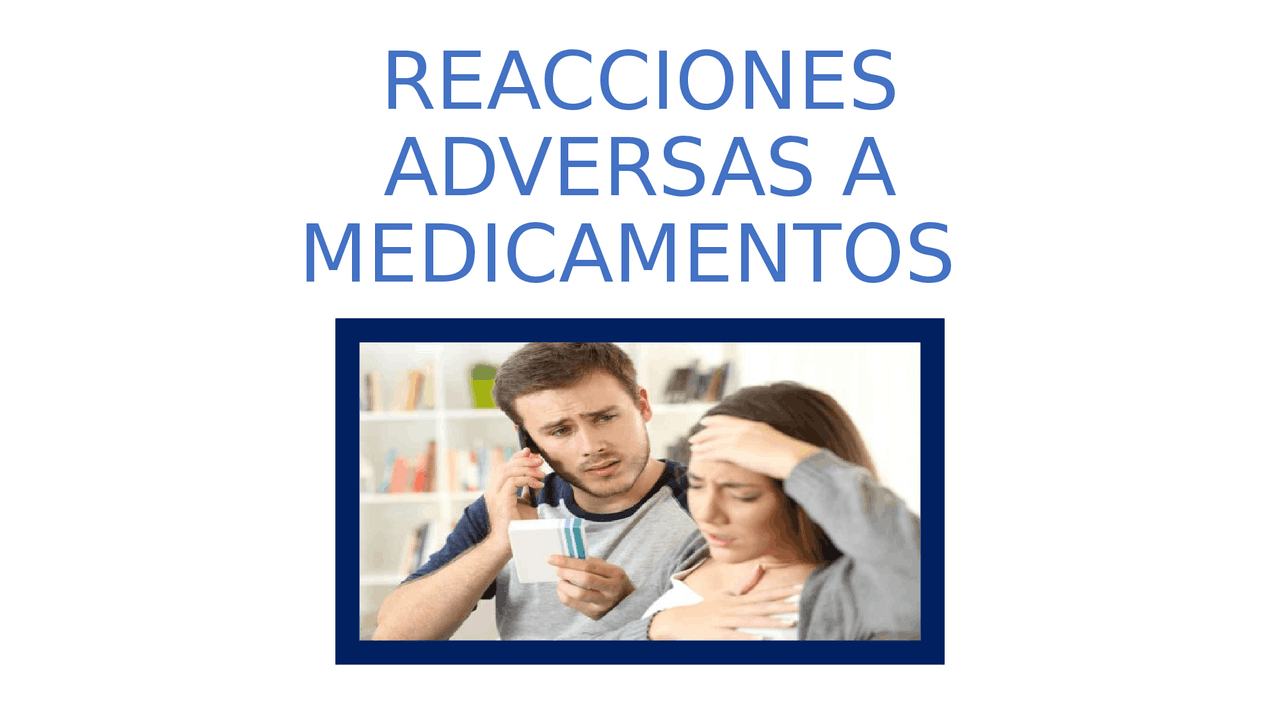 REACCIONES ADVERSAS - Docsity